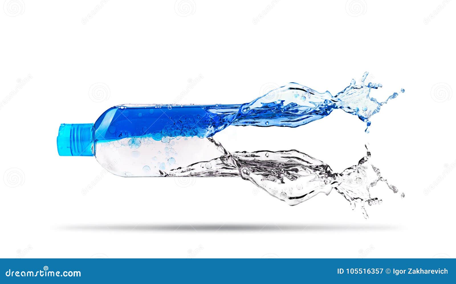 .a Bottle of Liquid that Dissolves and Turns into Water Stock Image ...