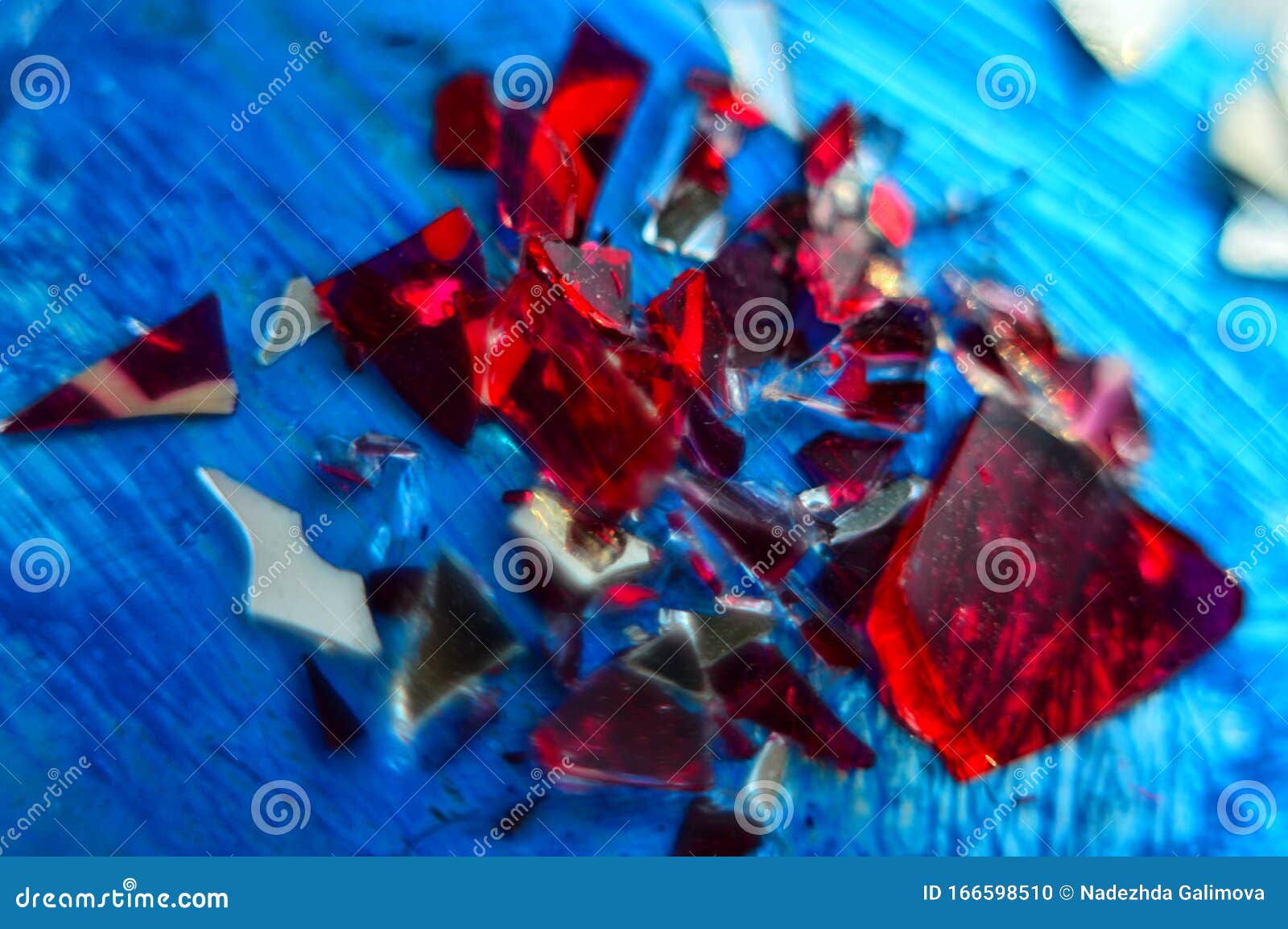 Abstraction. Colored Broken Glass or Ice. Background Stock Photo ...
