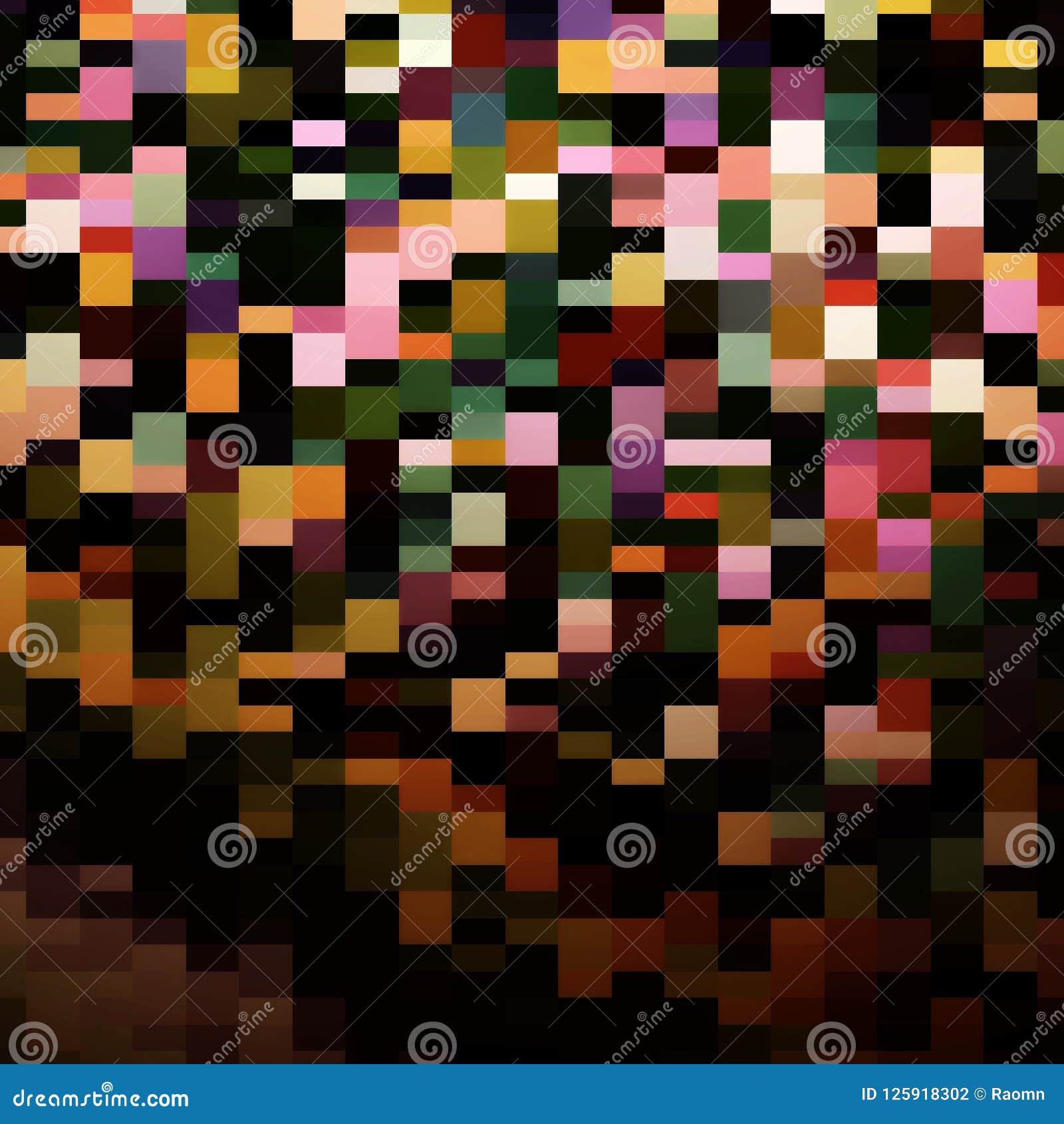 Abstraction Colorful Pixel Backdrop Design Stock Illustration ...