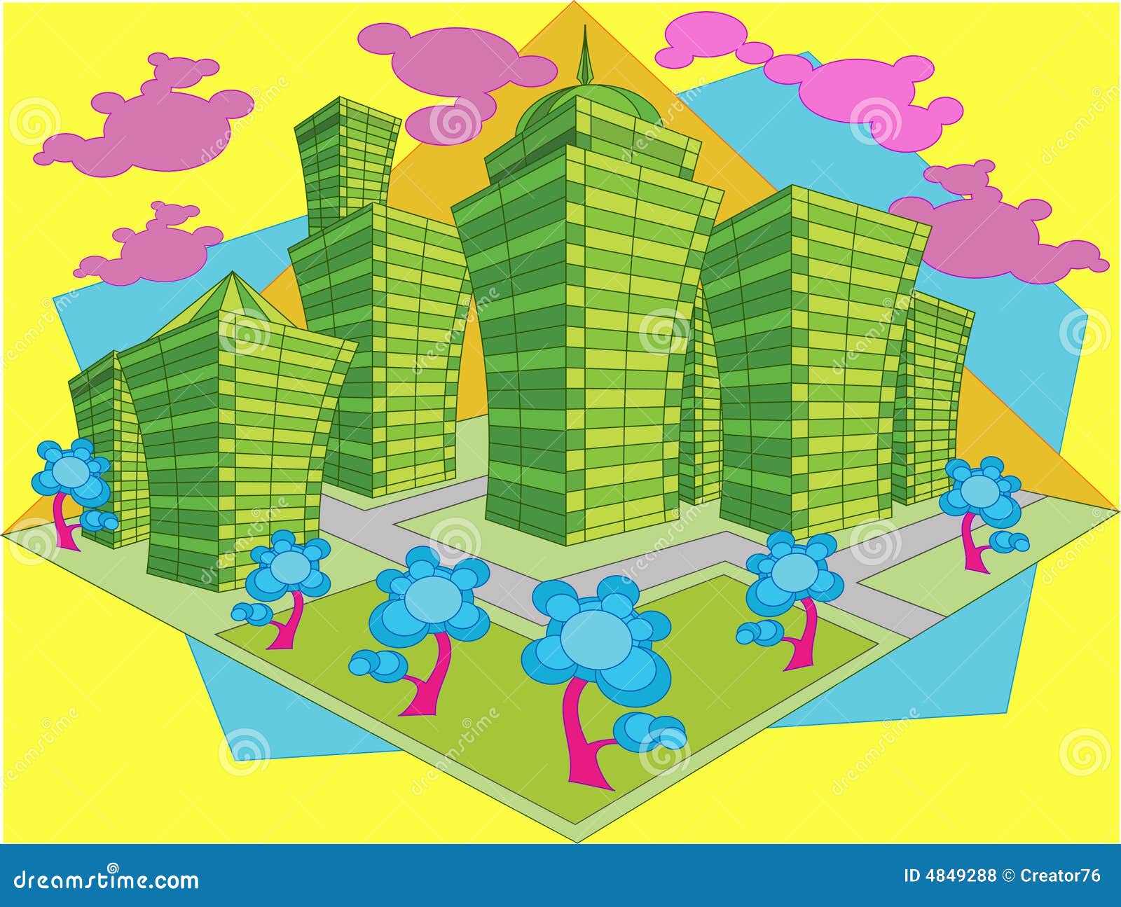 Abstraction crossroads stock vector. Illustration of trading - 4849288
