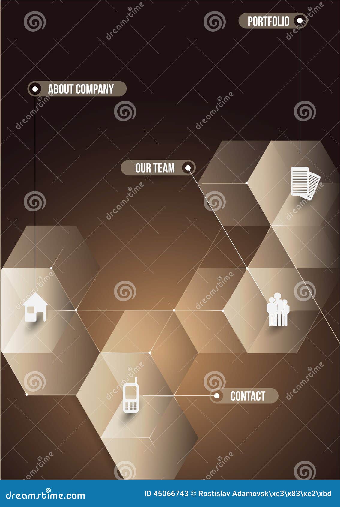 The Abstraction Cubic Informative Background for Companies Stock ...