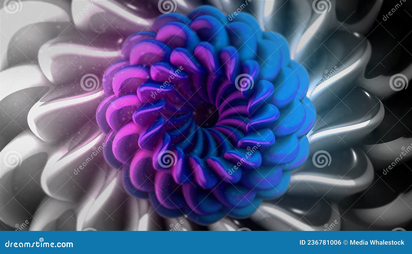 Abstraction in the Form of a Flower. Motion Stock Illustration ...