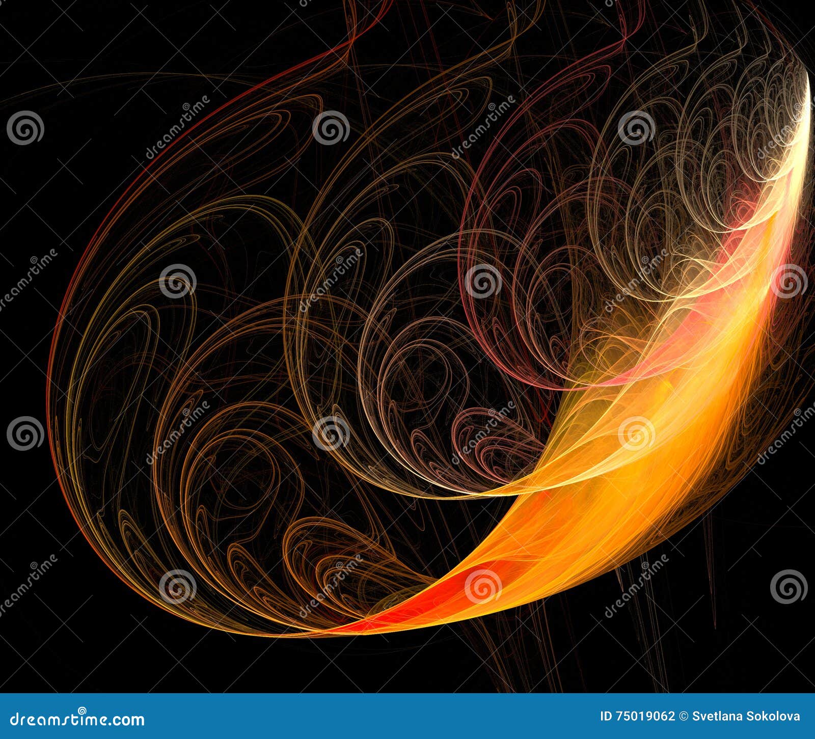 Abstraction Fractal Feather Stock Illustration - Illustration of ...