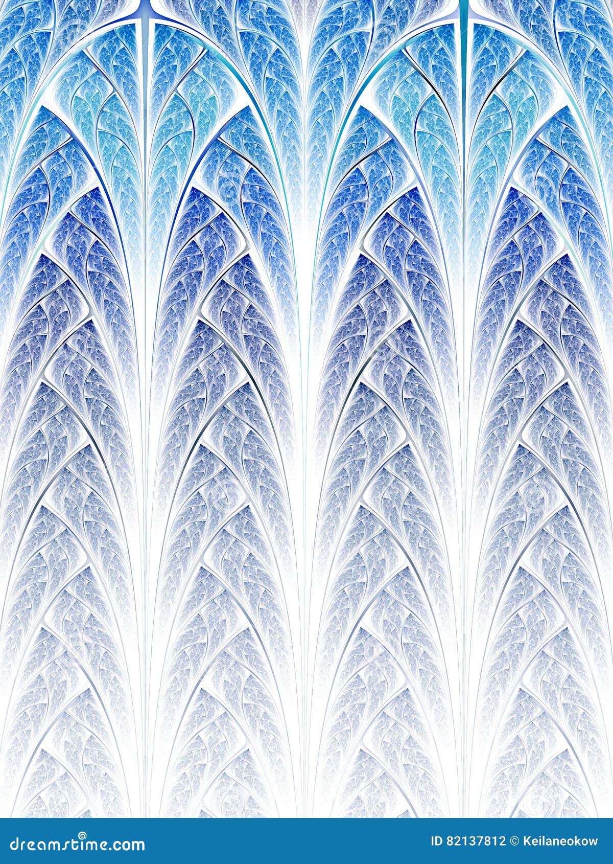 Abstraction of Fractal Rain, Digital Artwork Stock Illustration ...