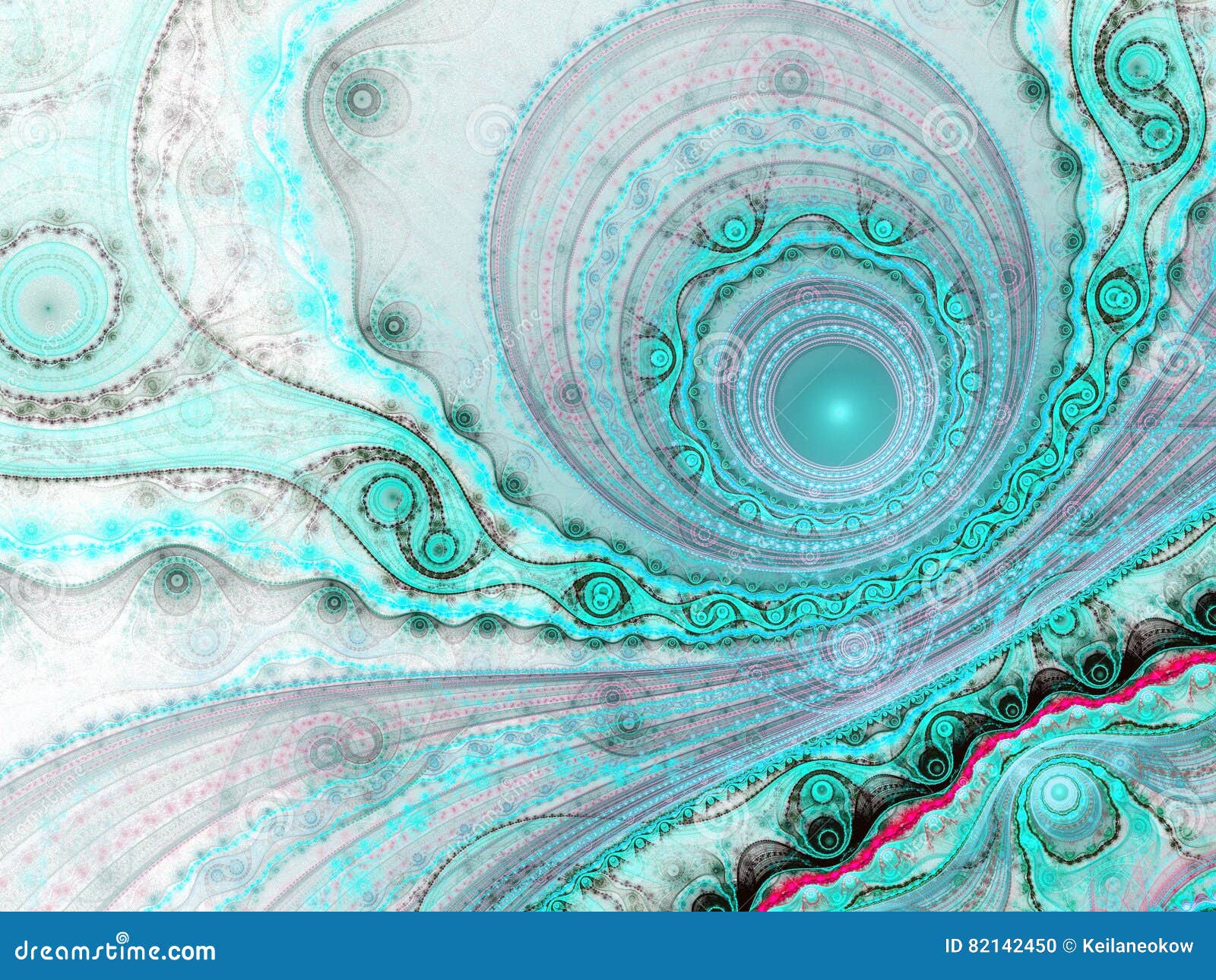 Fractal Water Ripples From Rain Drops Royalty-Free Stock Photo ...