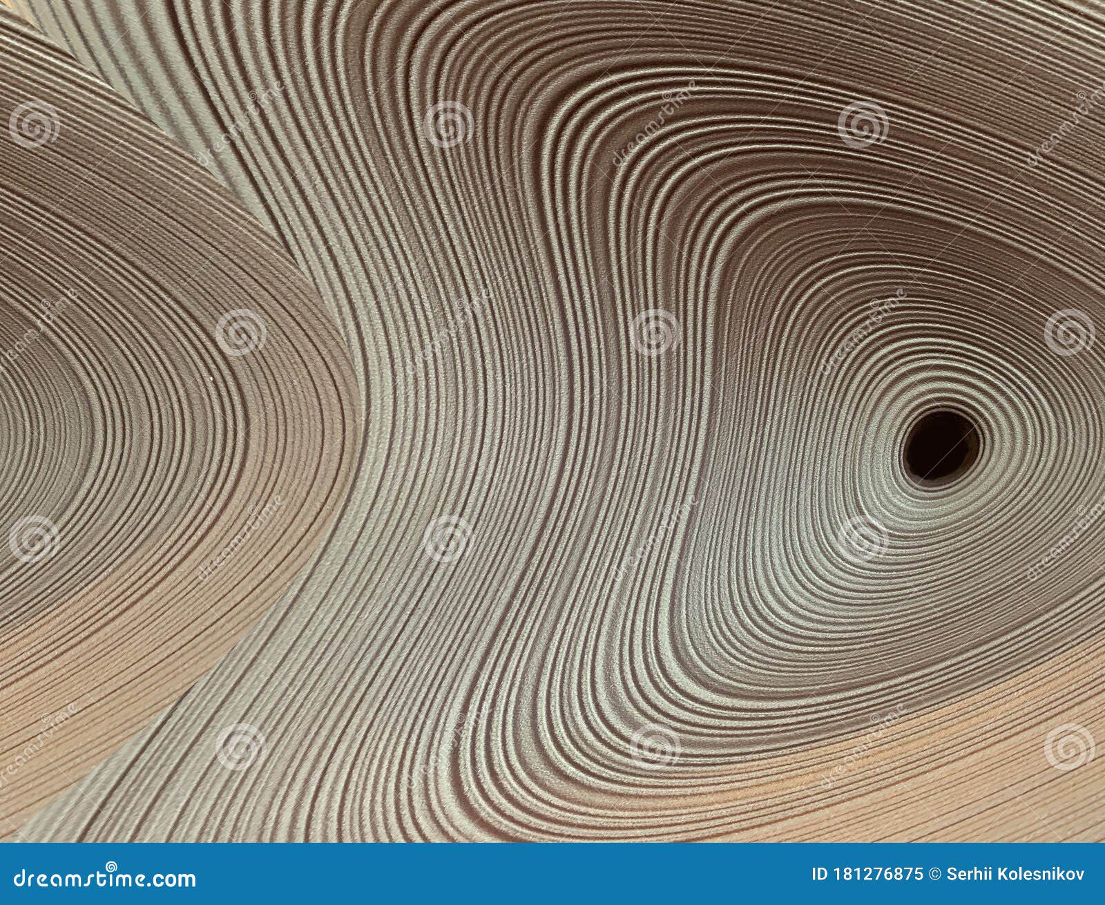 Abstraction: the Funnel of Circles. Ceramic in the Form of a Spiral ...