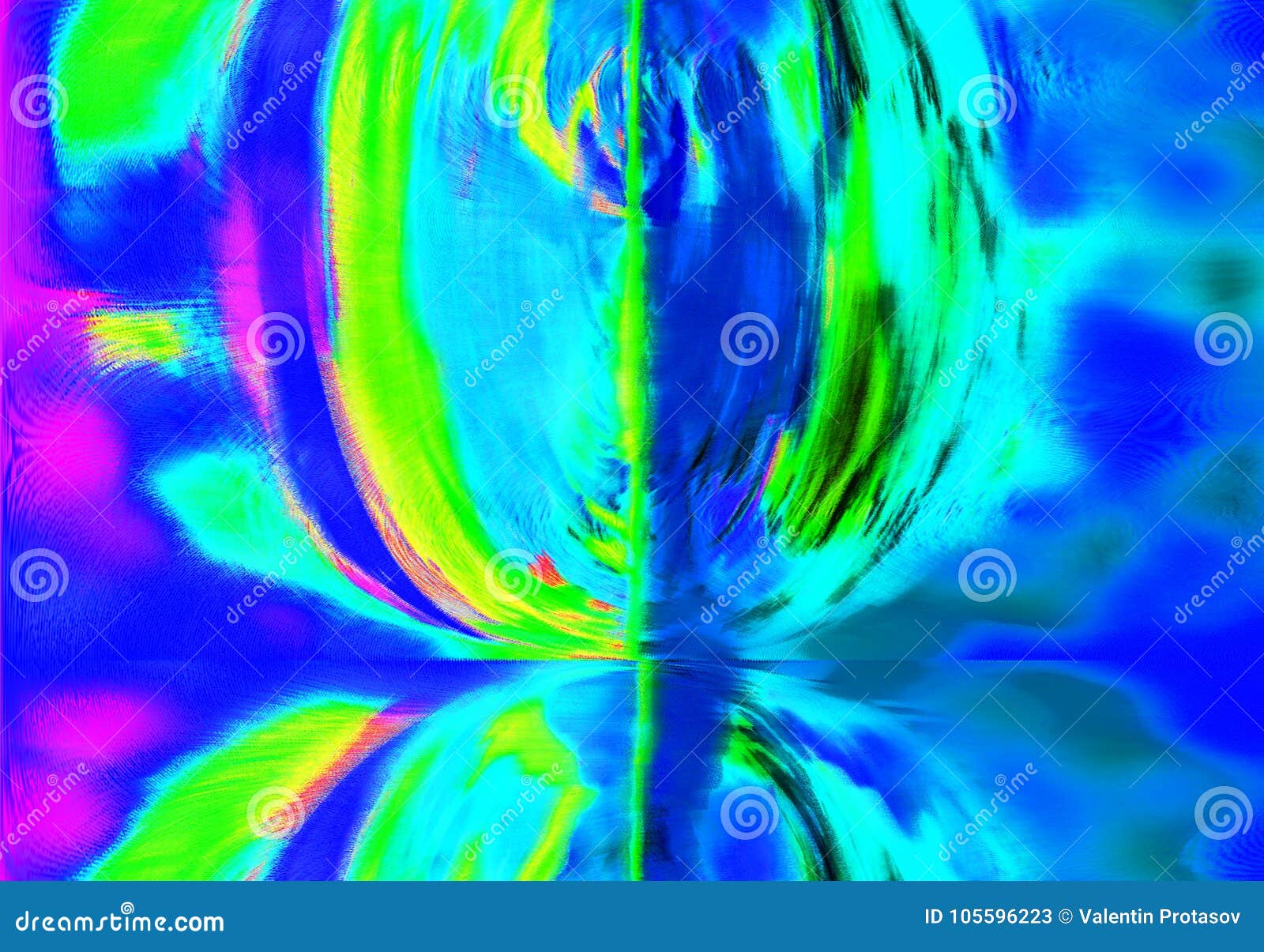 Abstraction with Its Reflection Stock Illustration - Illustration of ...
