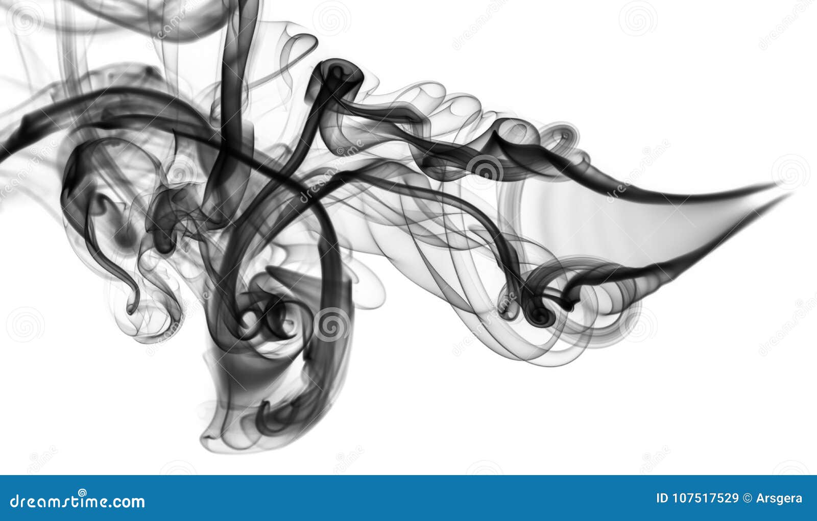 Abstraction: Magic Black Smoke Pattern Stock Image - Image of detail ...