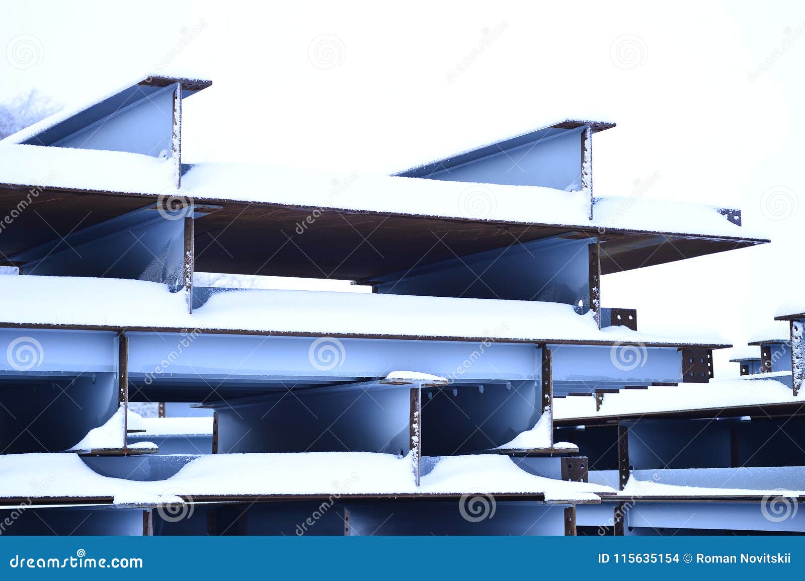Abstraction of the Metal Supports of the Bridge. Stock Photo - Image of ...