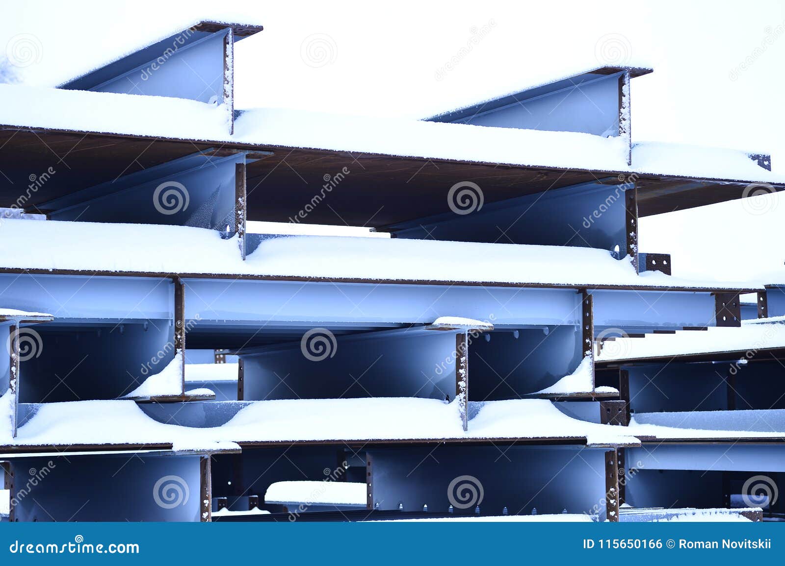 Abstraction of the Metal Supports of the Bridge Stock Photo - Image of ...