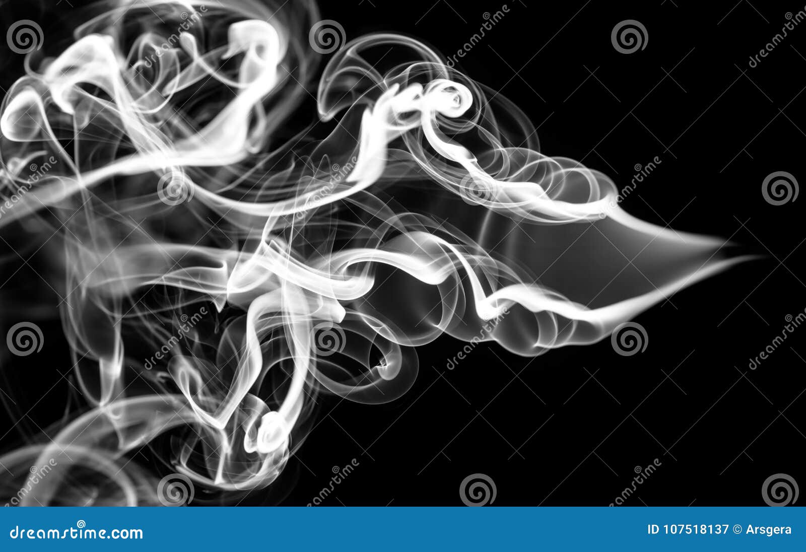 Abstraction Pattern: White Smoke Shape and Curves Stock Image - Image ...