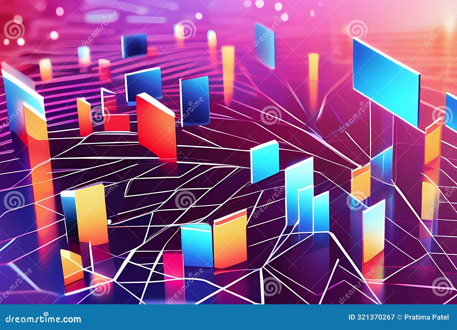 Abstraction Realms, New Future Technology Concept Abstract Background ...