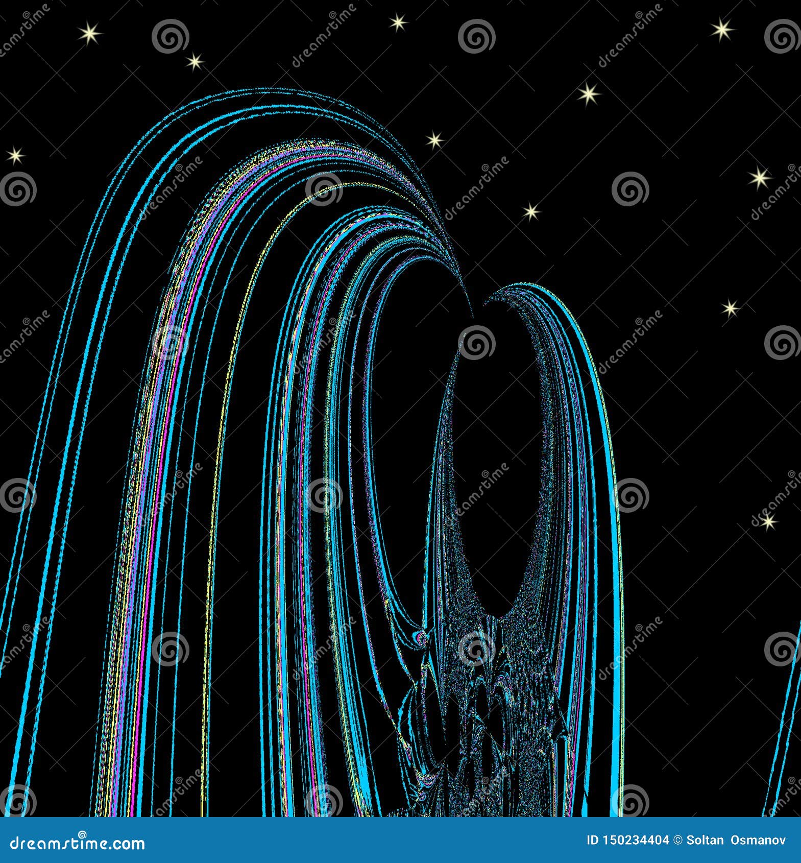 Abstraction. Space Patterns. Cosmic Fog and the Movement of the Stars ...