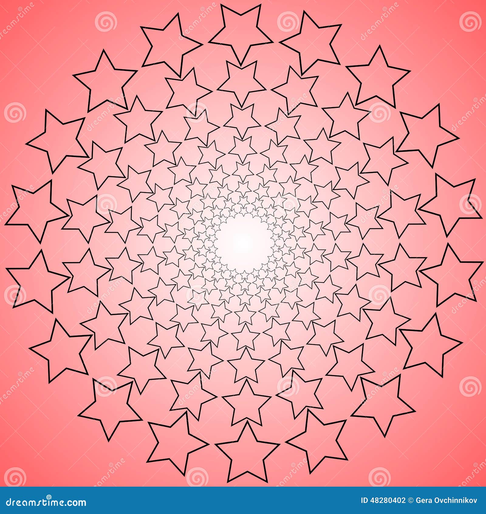 Abstraction with the stars stock vector. Illustration of color - 48280402