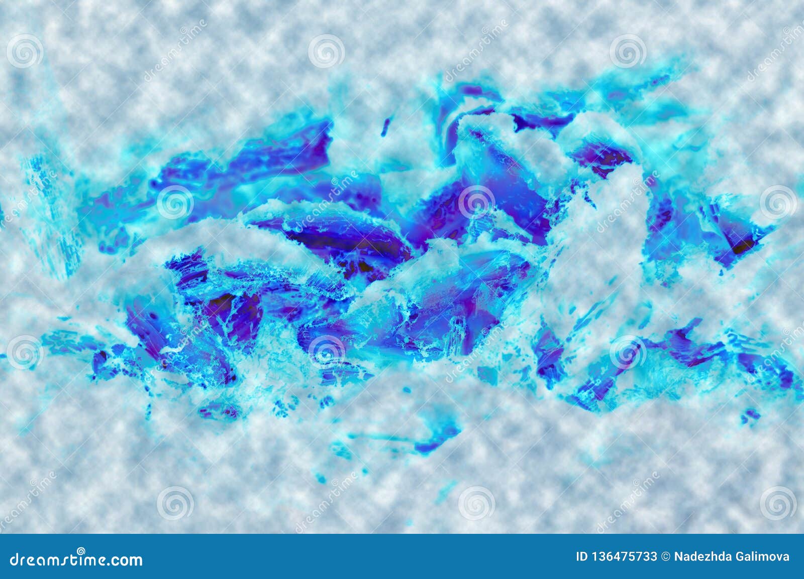 Abstraction of a Structure Fire in Cool Colors Stock Image - Image of ...