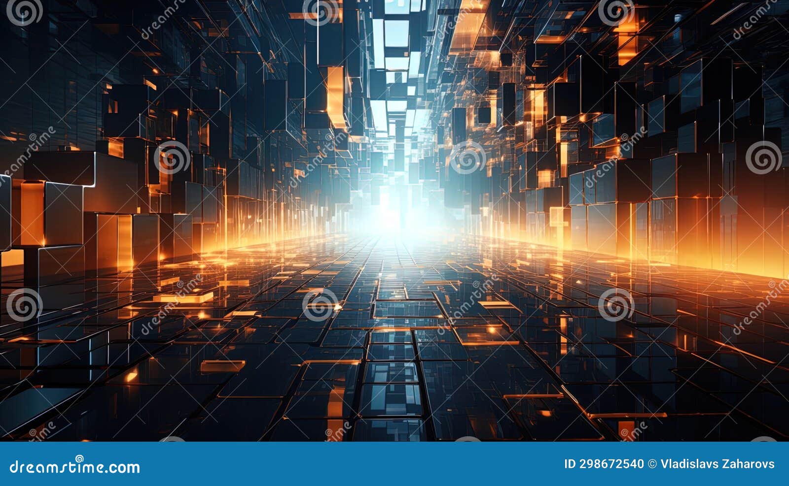 Abstraction in the Style of Digital Technology is a Futuristic Solution ...