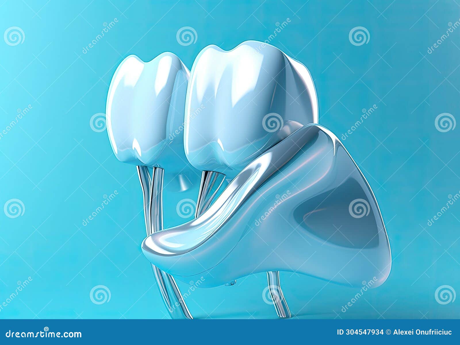 An Abstraction on Teeth and Jaw with Teeth Stock Illustration ...