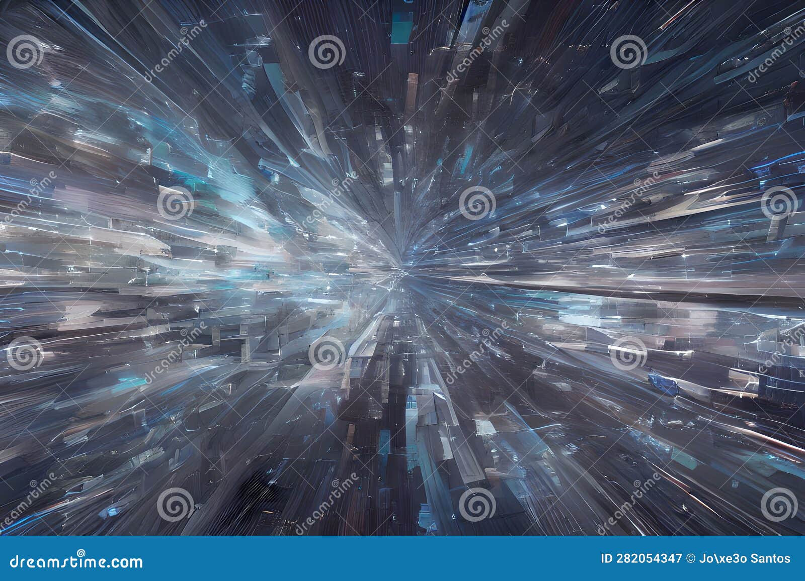 An Abstraction of the 5th-Dimension in Space Stock Illustration ...