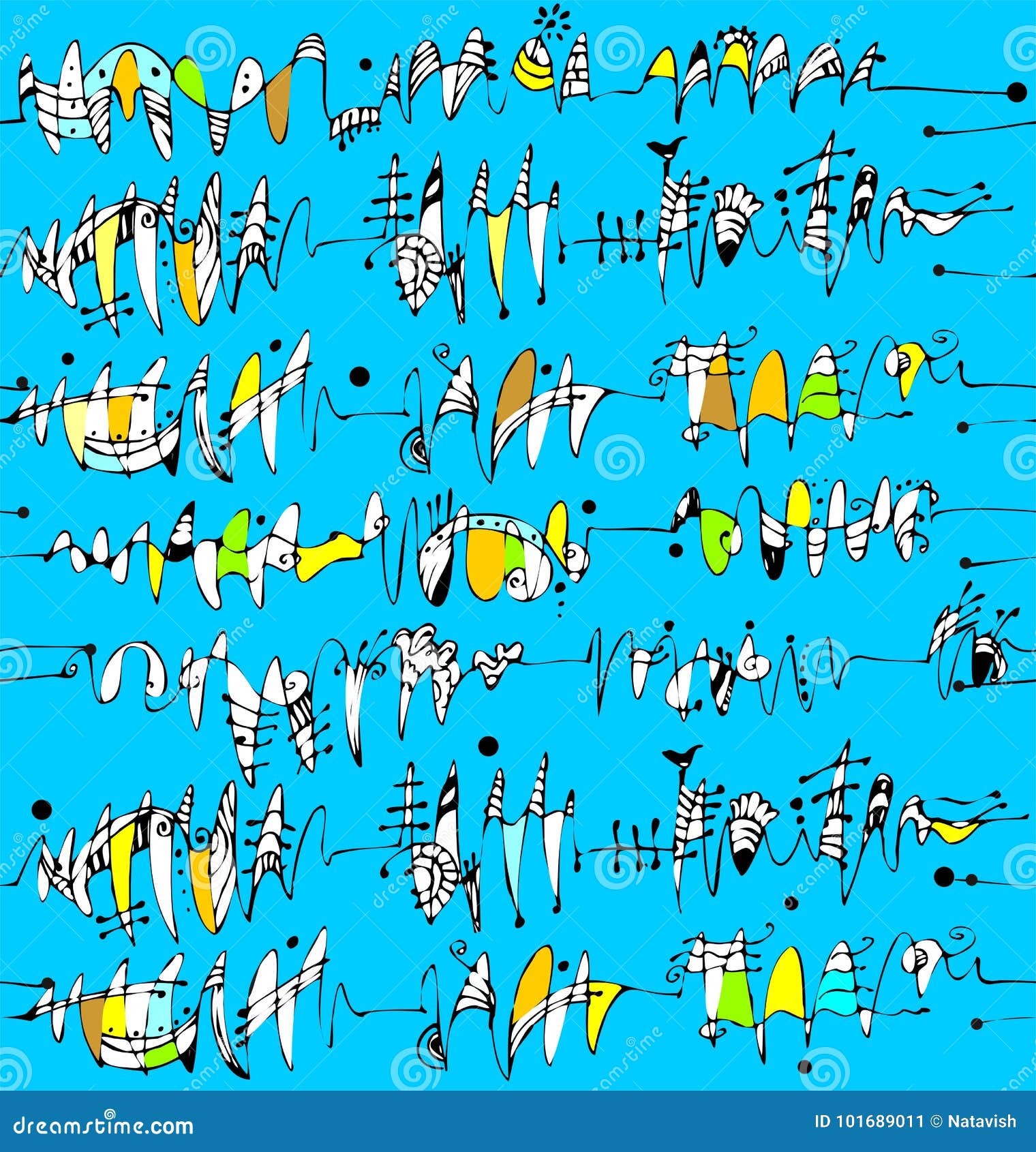 Abstraction from Undulating Lines Stock Vector - Illustration of modern ...