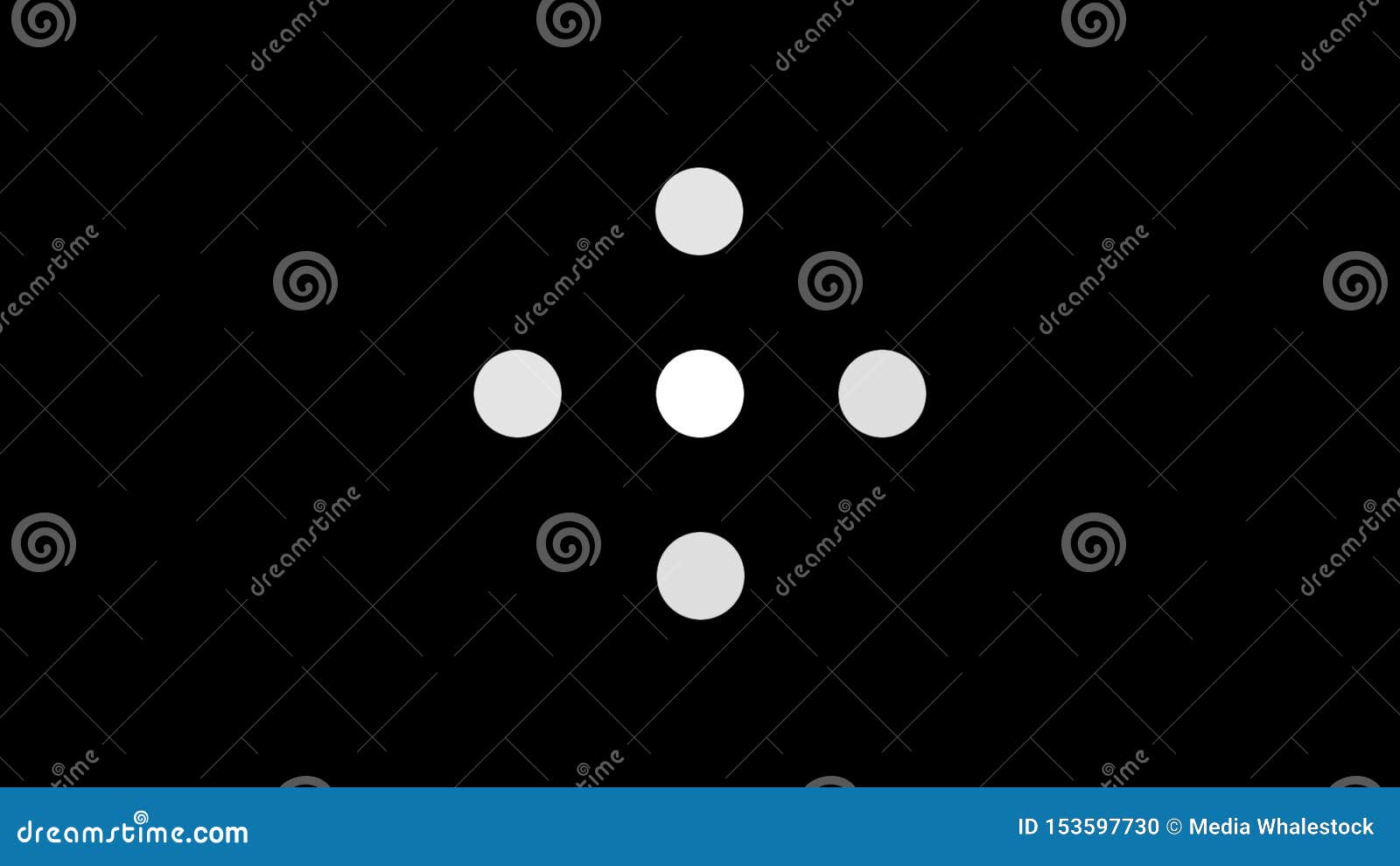 Abstraction of White Squares from Dot Circles Blinking on the Black ...