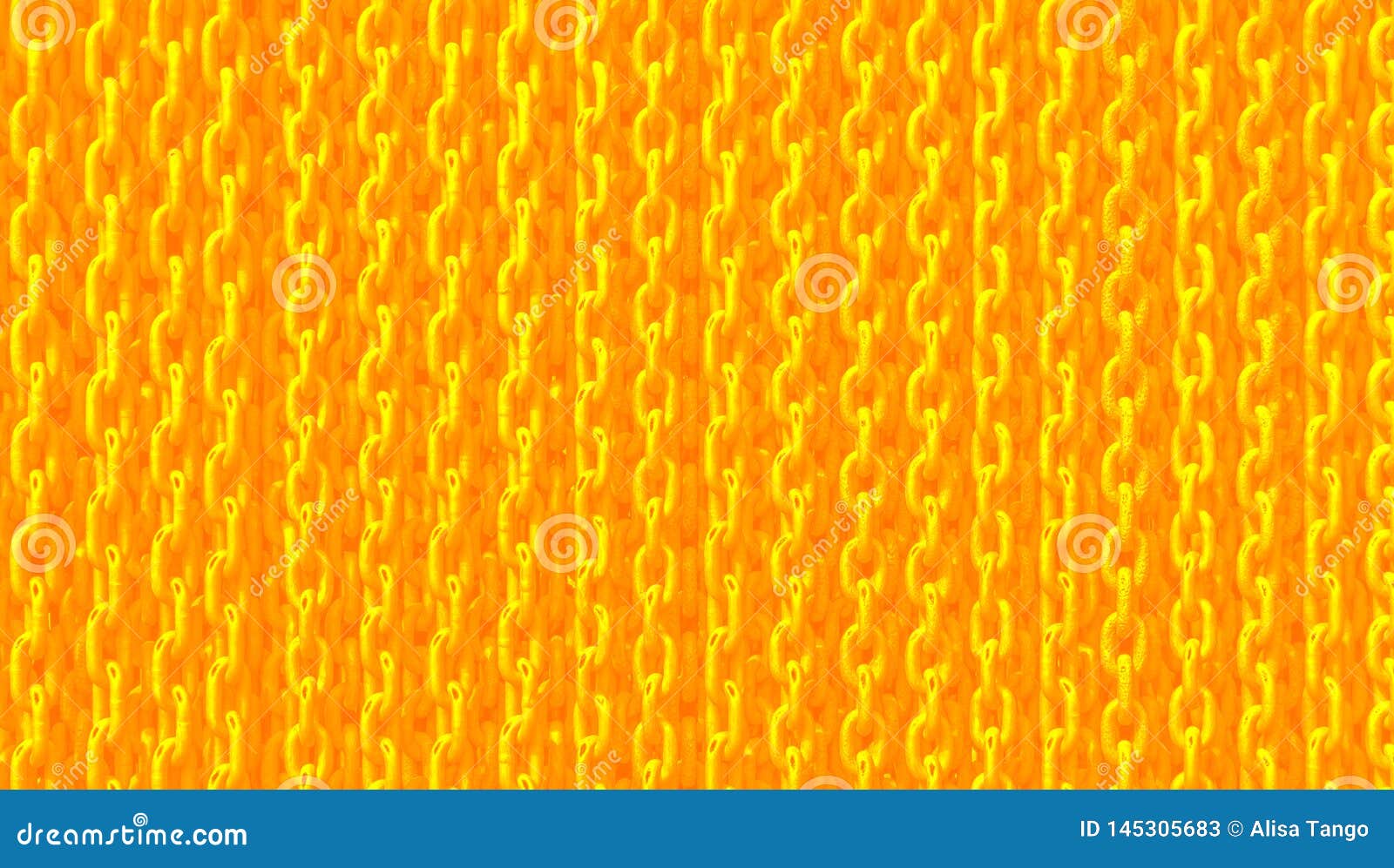Abstraction Yellow Color Chain Stock Image - Image of background ...