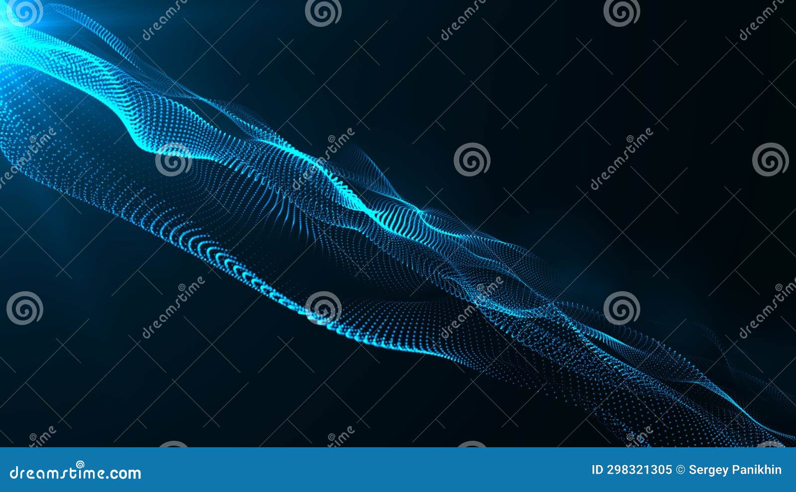 Abstraction of Particles in Form of a Ray in Space Stock Video - Video ...