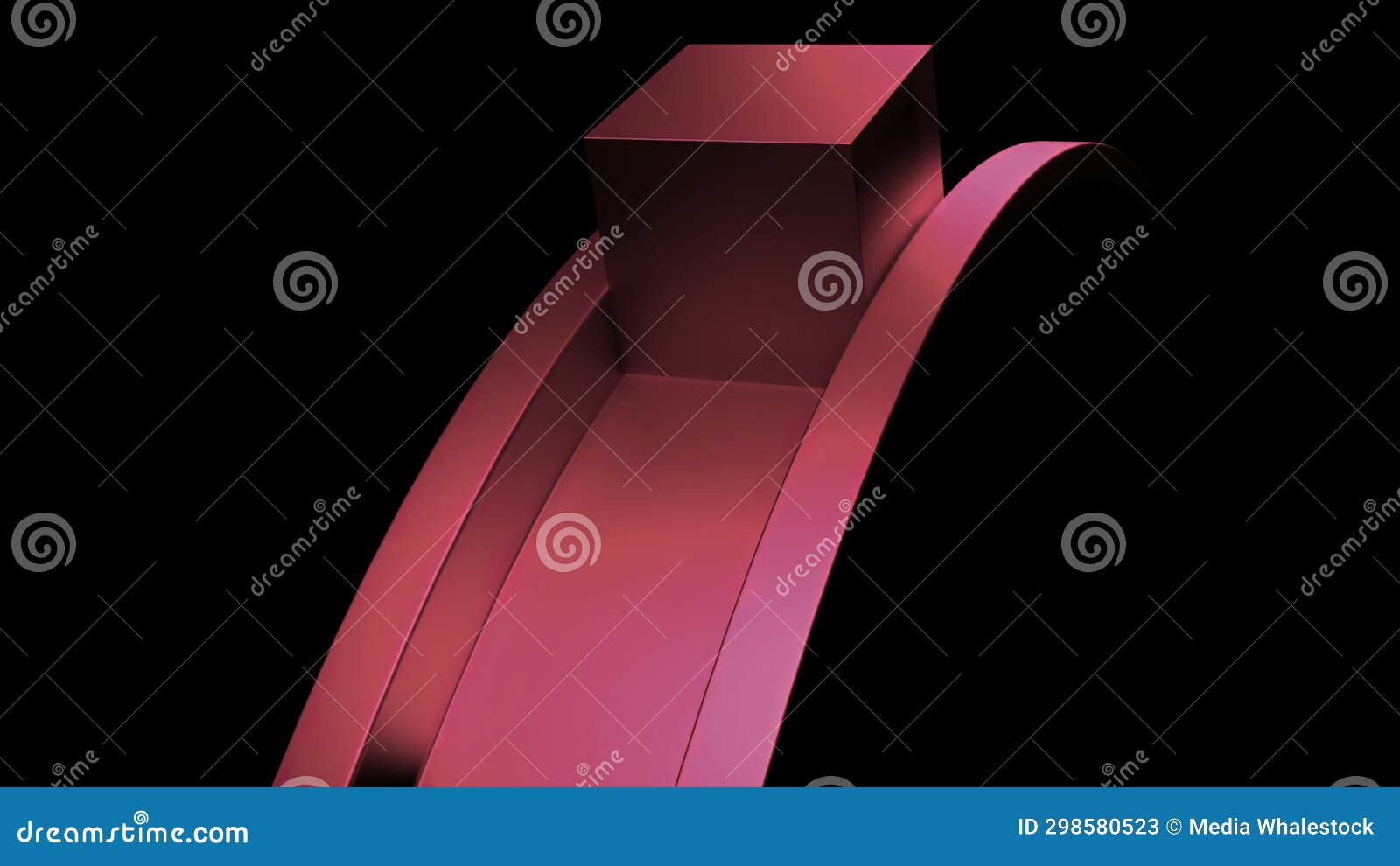 Abstractions with Moving Figures on a Black Background. Design. Metal ...