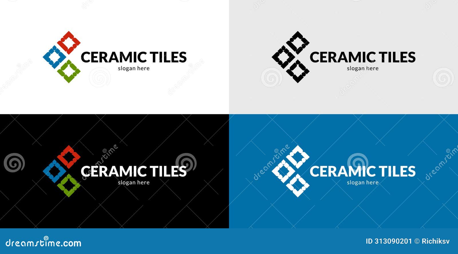 Abstractive Ceramic Tiles Logo Stock Vector - Illustration of company ...