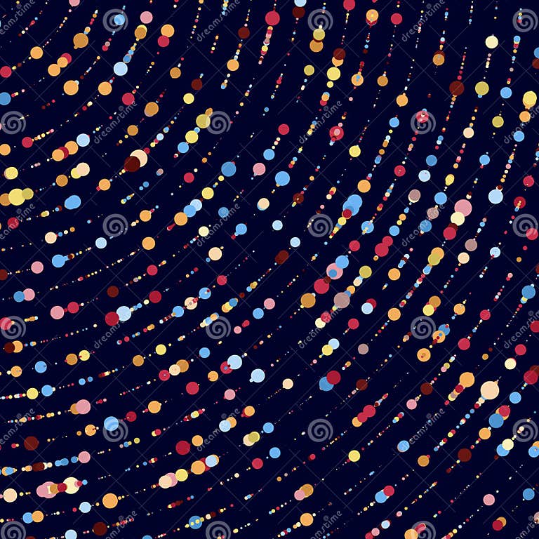 Abstractly Arranged Dots on Blue Background. Stock Vector ...