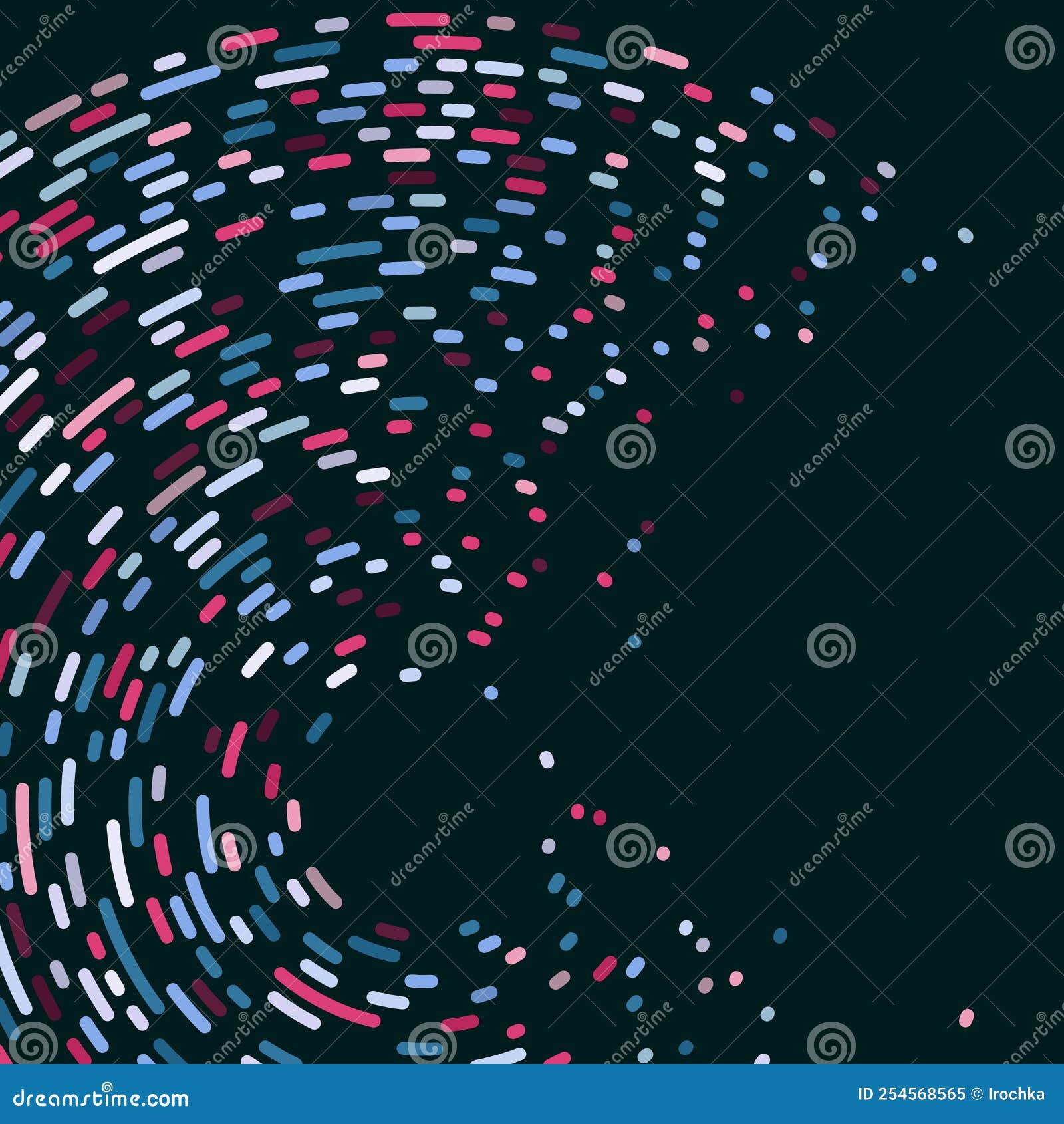 Abstractly Arranged Dots on Blue Background. Stock Vector ...