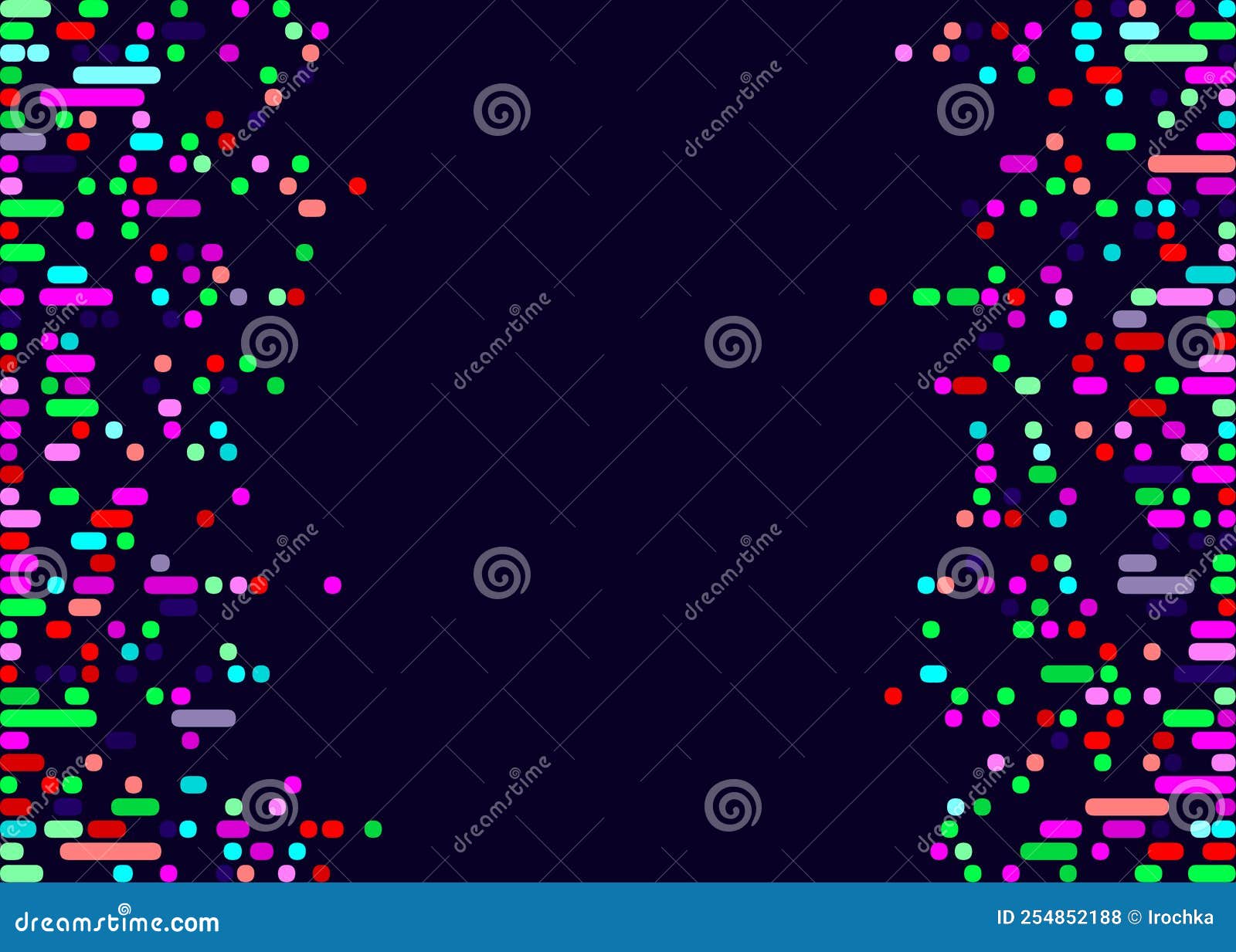 Abstractly Arranged Dots on Blue Background. Stock Vector ...
