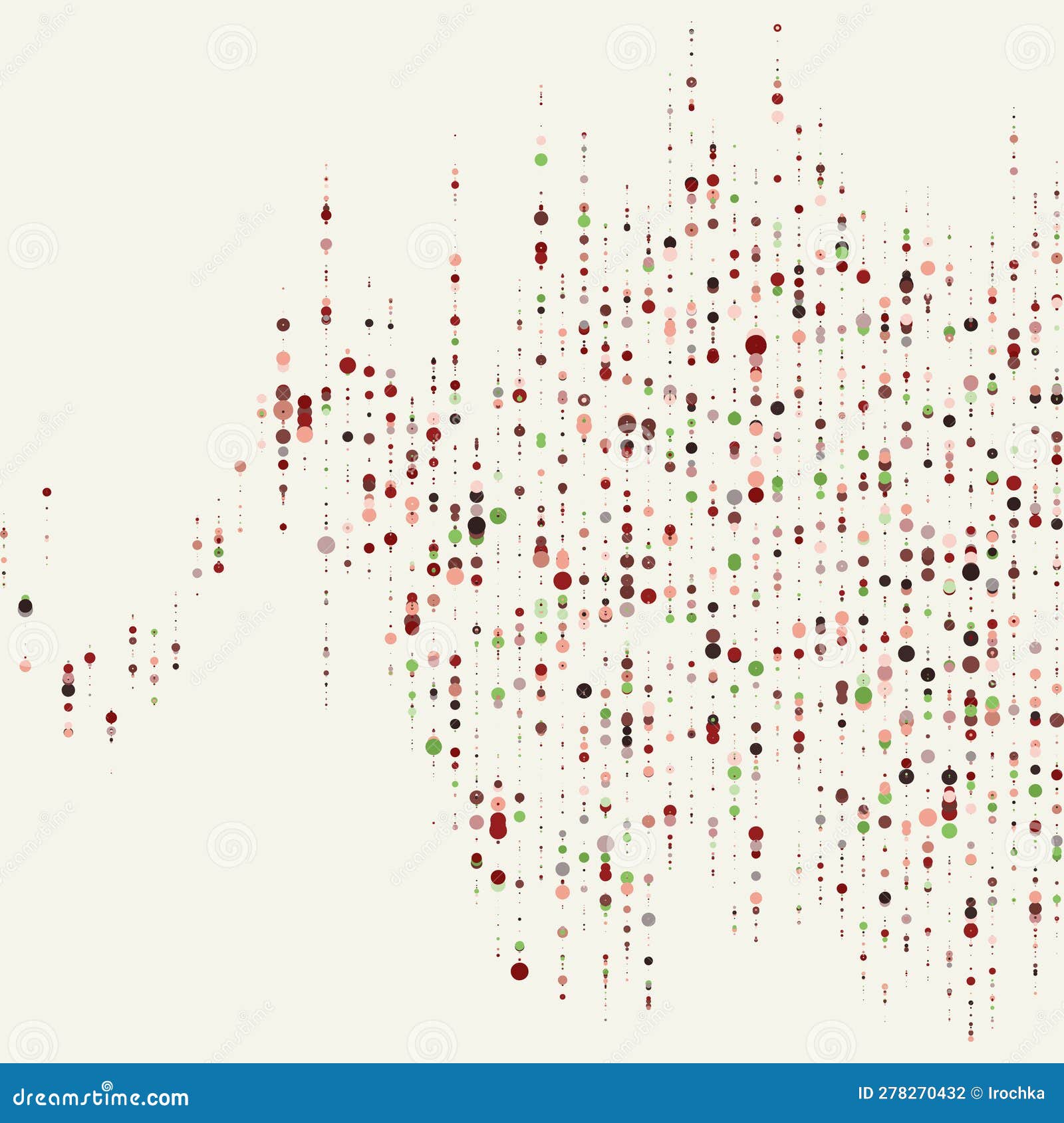 Abstractly Arranged Dots on Blue Background. Stock Vector ...
