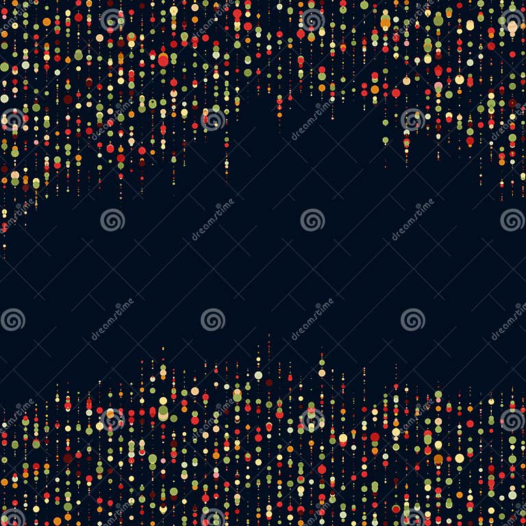 Abstractly Arranged Dots on Blue Background. Stock Vector ...