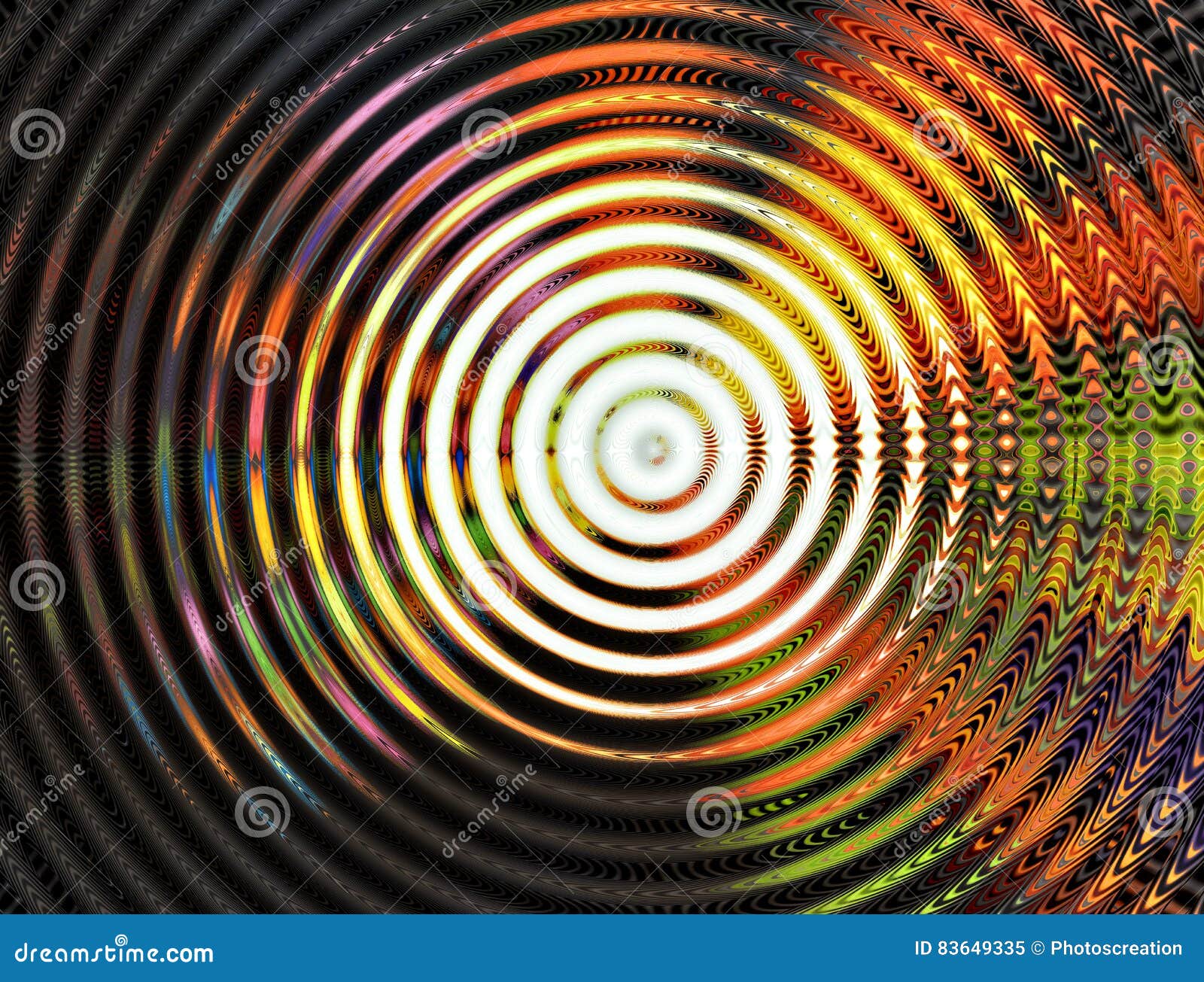 Abstracts Background Network Circle Wave Stock Illustration ...