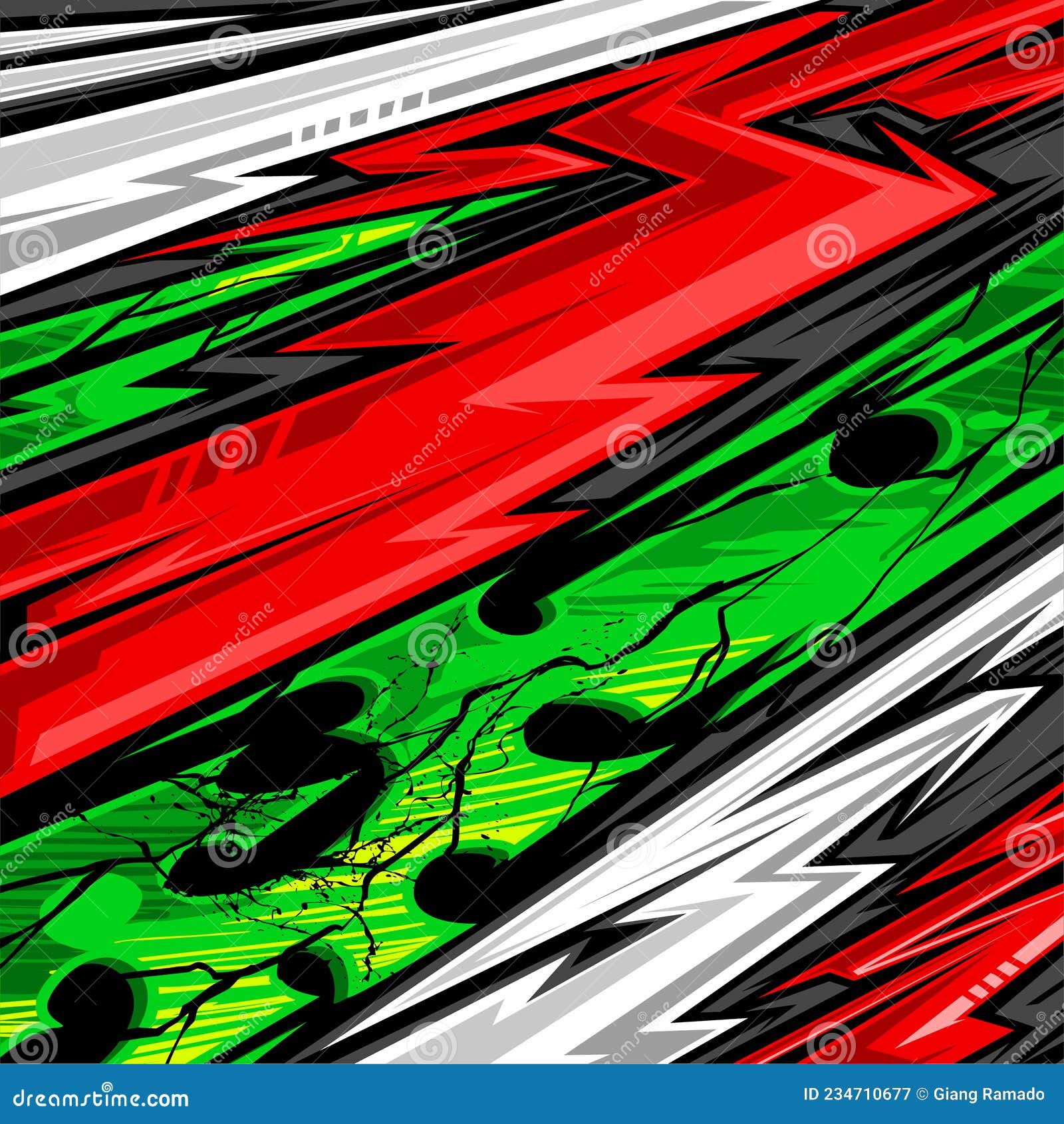 Abstract Pattern Design for Sport Team Jersey Stock Vector ...