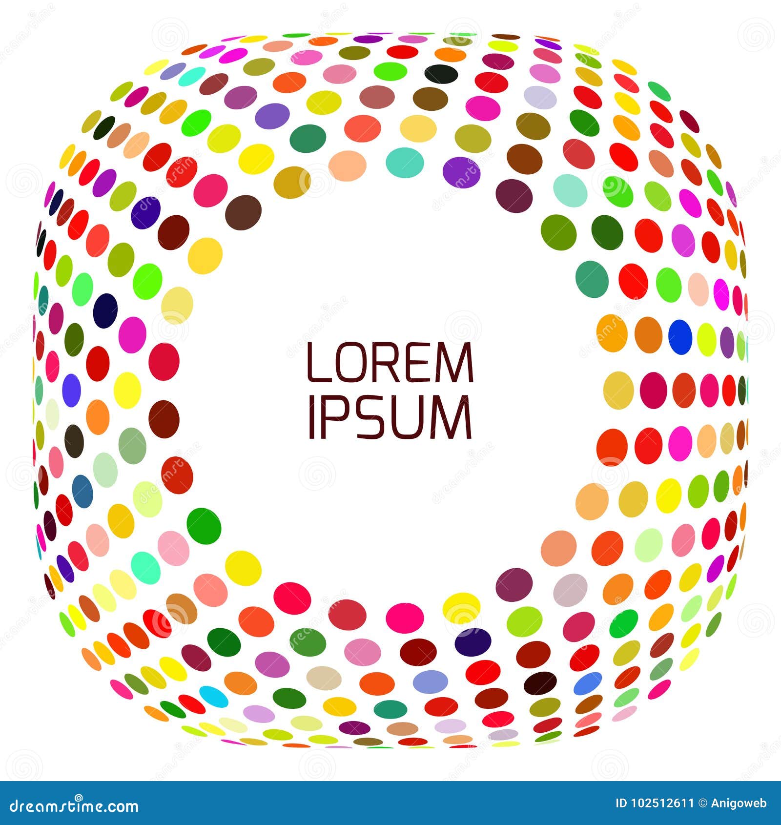 Abstracts rounded bubbles stock illustration. Illustration of ...