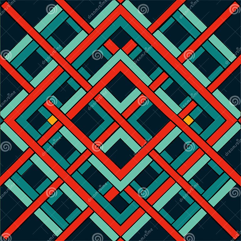 Abstracts Seamless Geometric Pattern Stock Vector - Illustration of ornament, decorative: 349150695