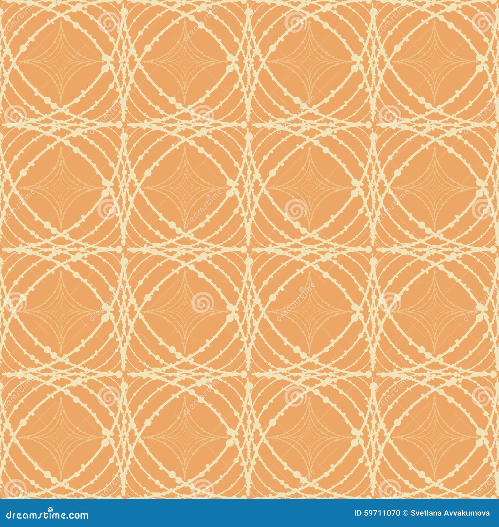 Abstracty Seamless Pattern. the Orange Color. Pastel Shades Stock ...