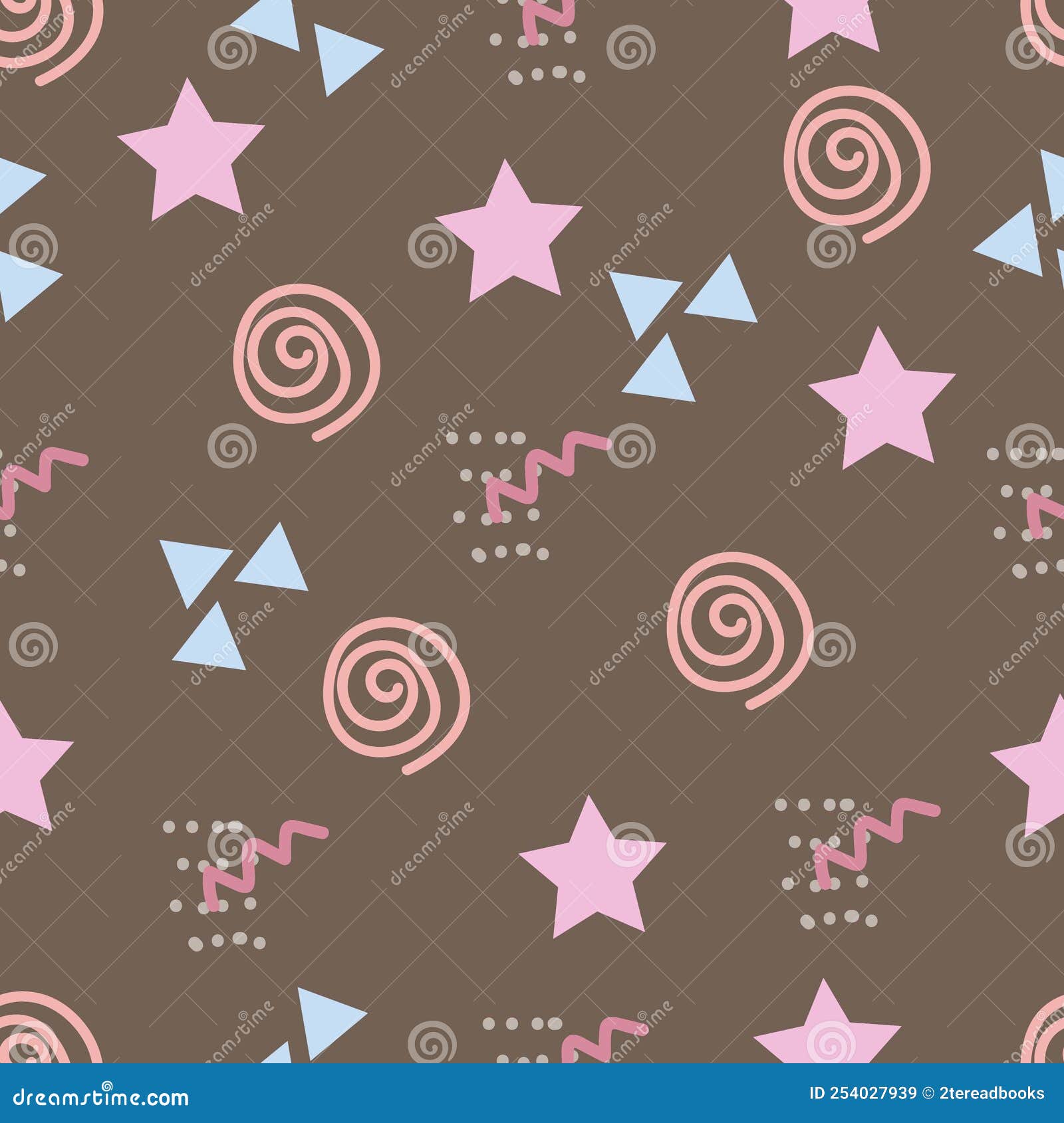 Abstrak Seamless Pattern, Shapes Seamless Pattern Background Stock ...