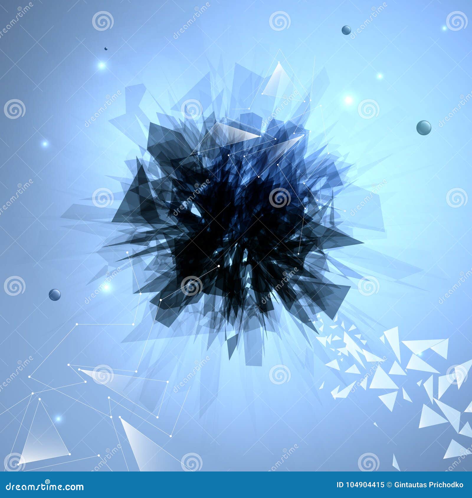 Abstrakt Dark Explosion Background Stock Vector - Illustration of blue ...