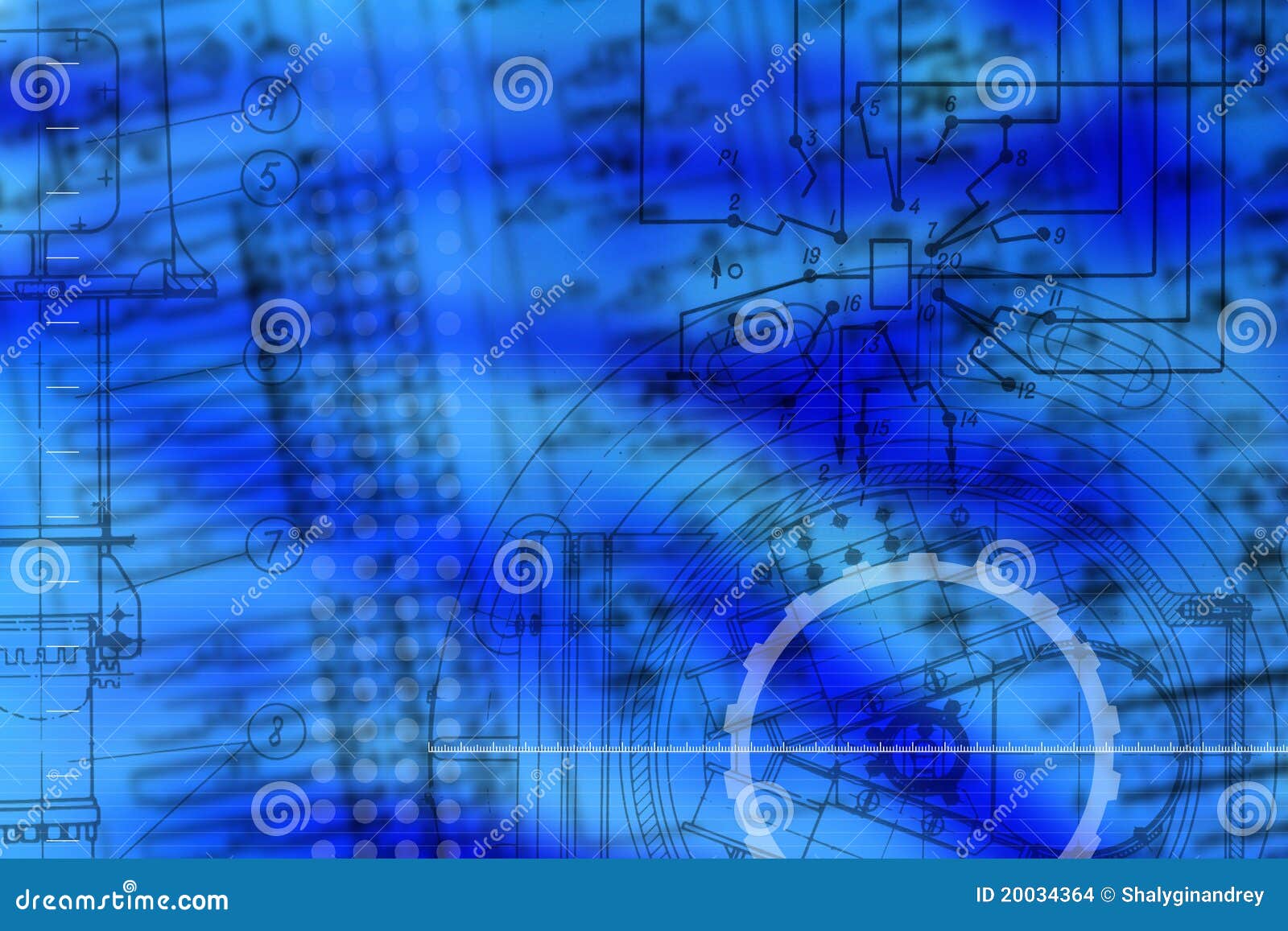Abstrakt Electromechanic Drawning Stock Illustration - Illustration of ...