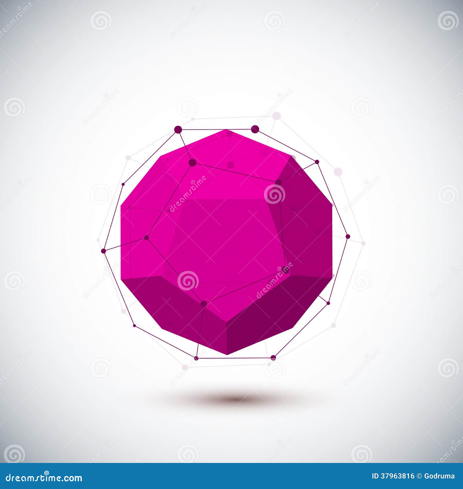 Abstrakt geometrisk form vektor illustrationer. Illustration av data ...