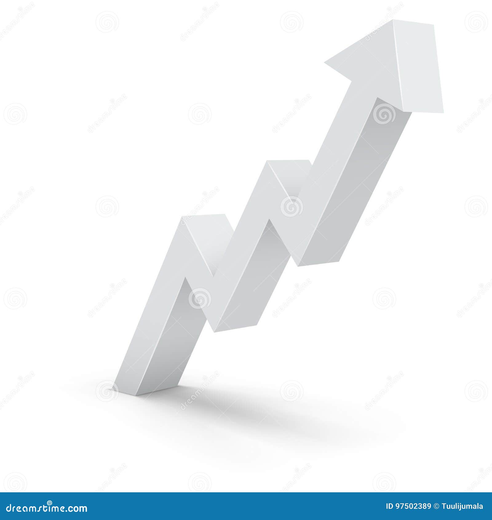 Abstrakt Vit Sicksack Upp Pil Vektor Illustrationer - Illustration av ...