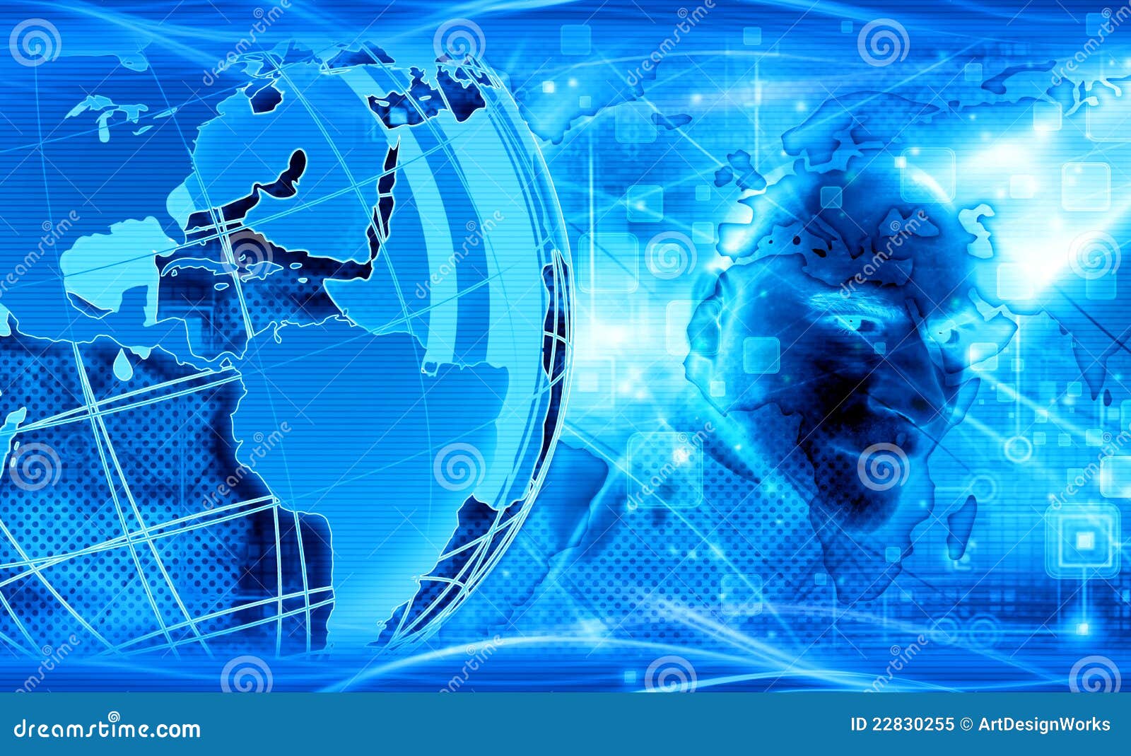 Abstrakte Abbildung Der Neuen Technologie Stock Abbildung ...