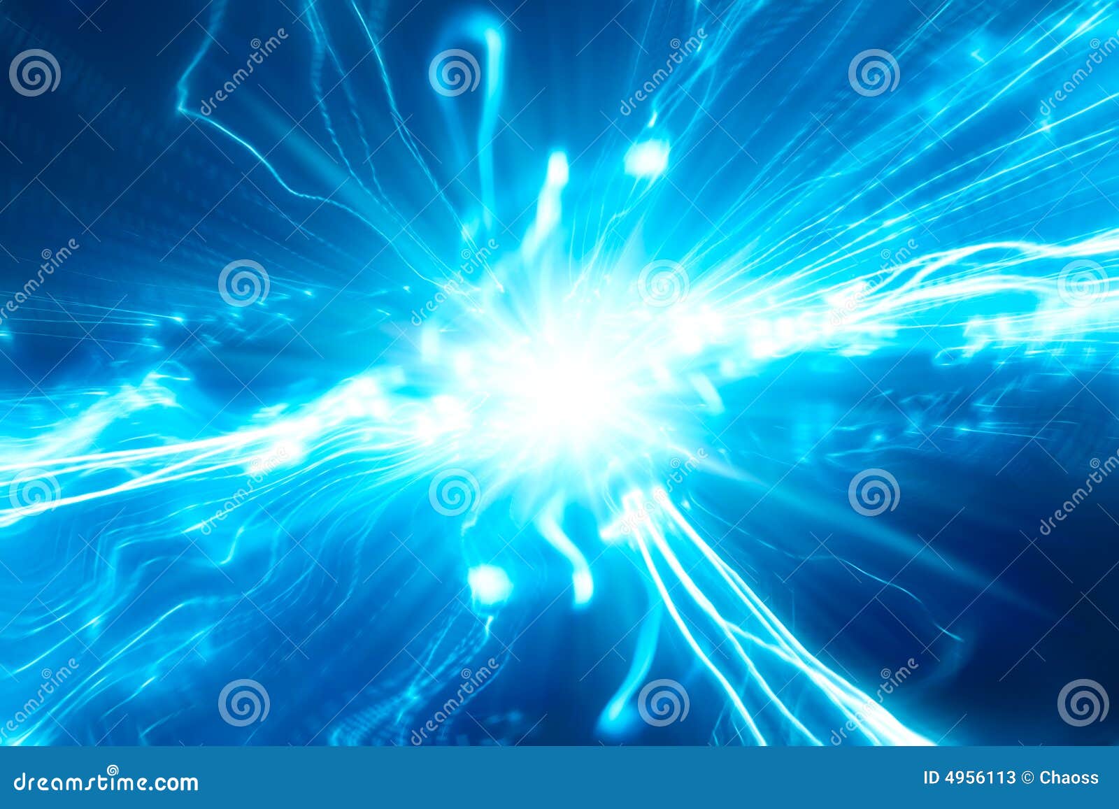 Abstrakte blaue Explosion stockbild. Bild von hölle, flamme - 4956113