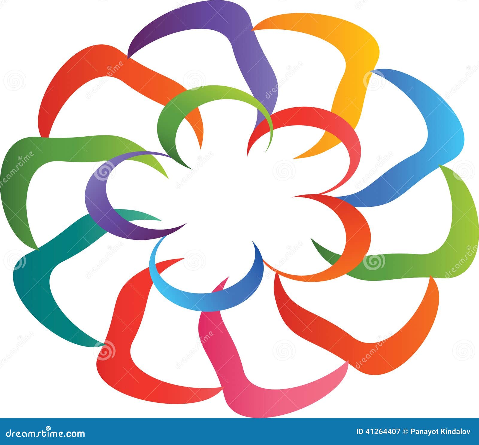 Abstrakte Bunte Form Für Logo Vektor Abbildung - Illustration von bunt ...