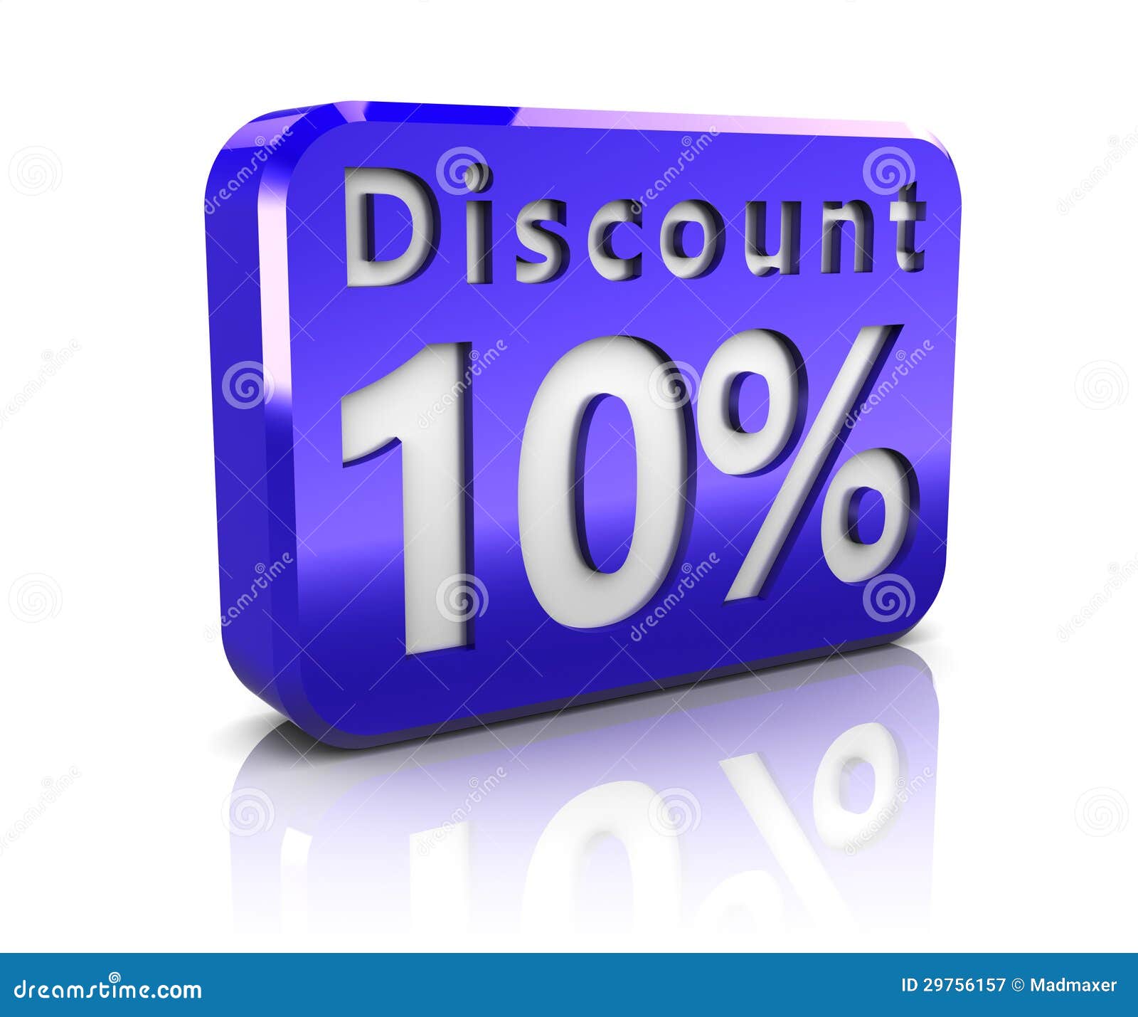 Zehn-Prozent-Rabatt stock abbildung. Illustration von rabatt - 29756157