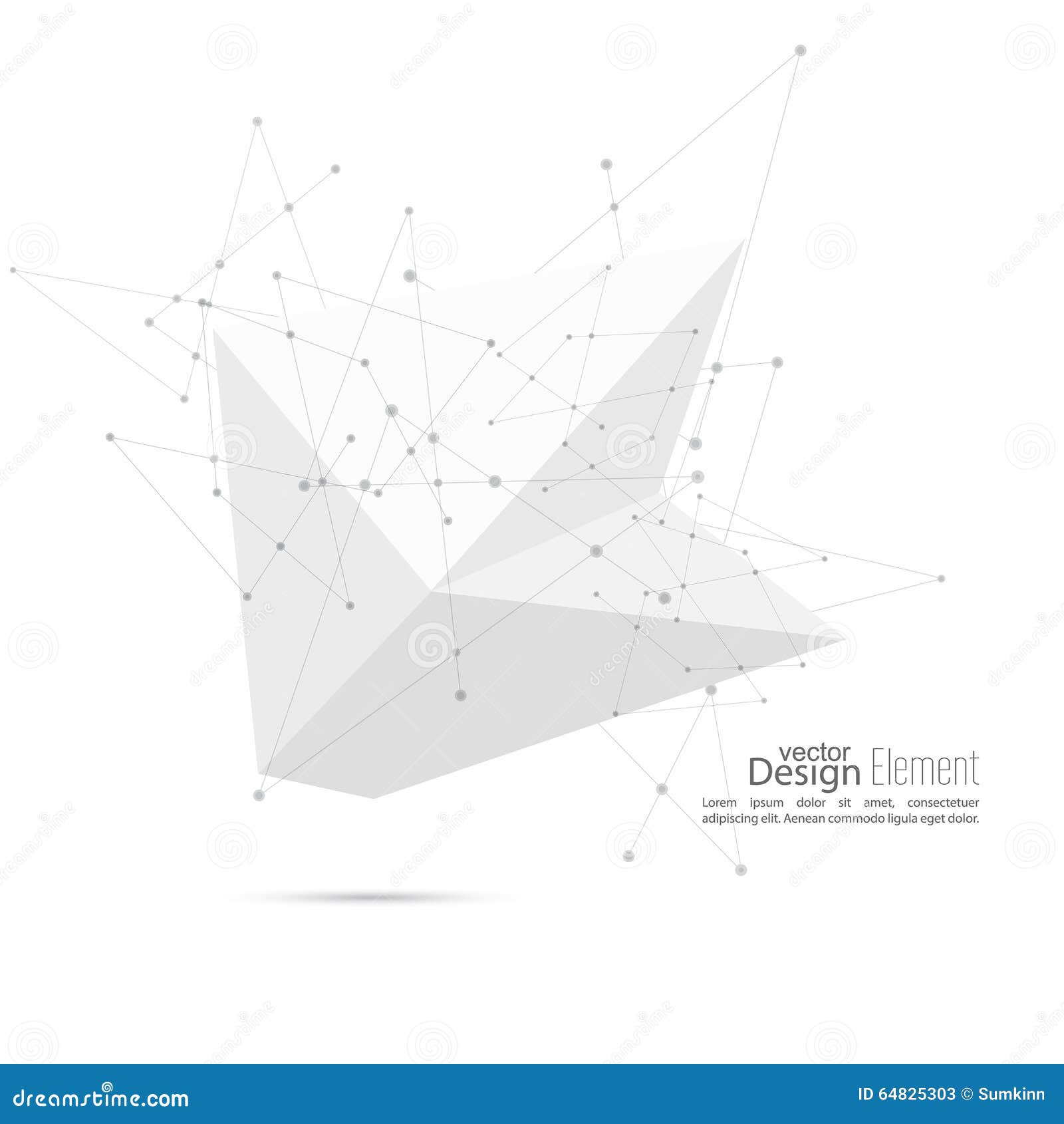 Abstrakte Polygonale Geometrische Form Vektor Abbildung - Illustration ...