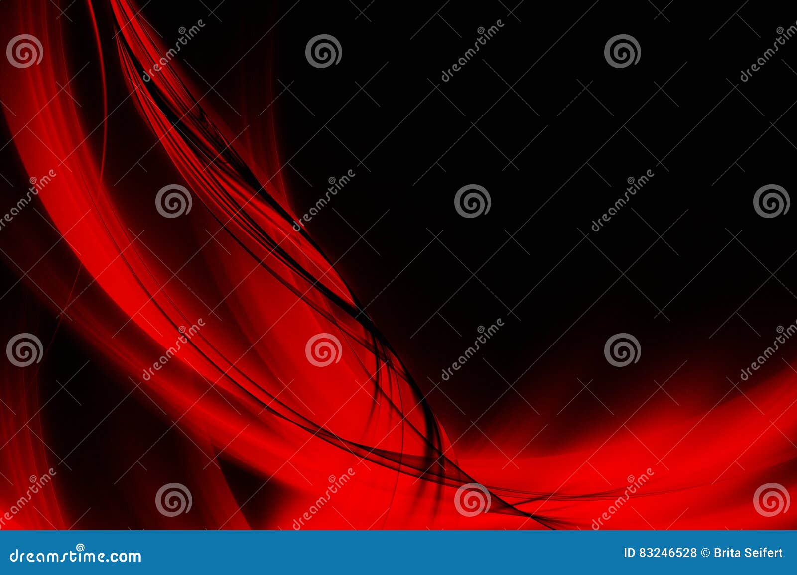 Abstrakte Rote Linien Und Wellen Stock Abbildung - Illustration von ...