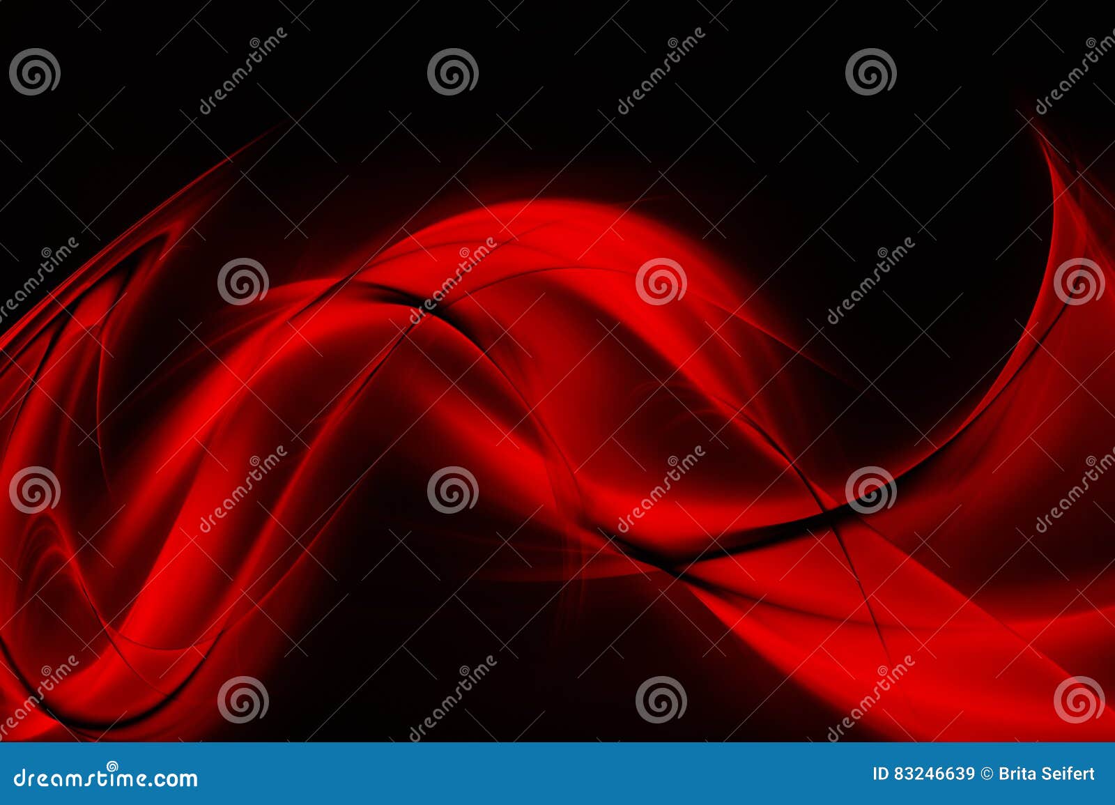 Abstrakte Rote Linien Und Wellen Stock Abbildung - Illustration von ...